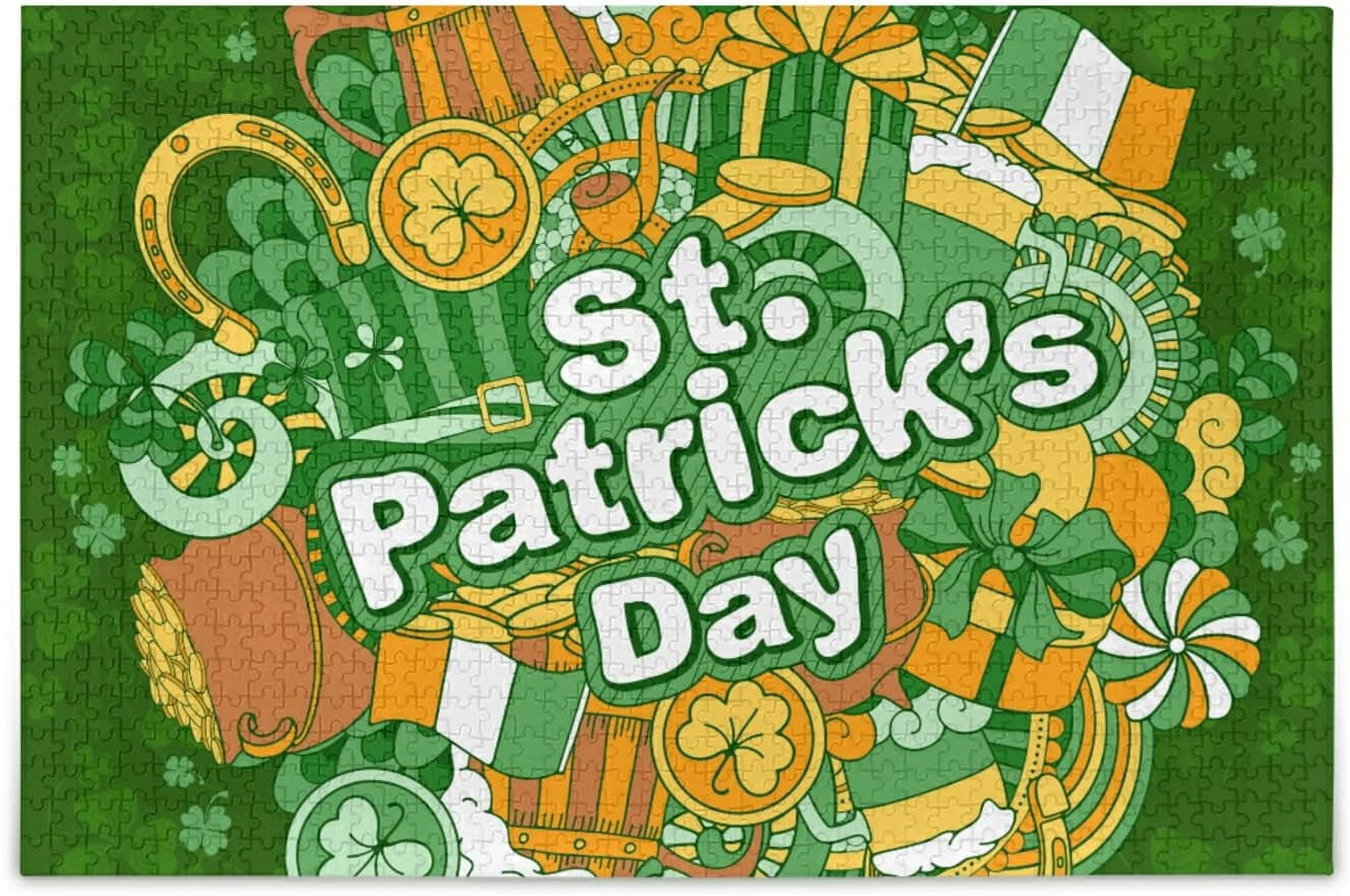 Dreamtimes Jigsaw Puzzle St. Patrick's Day Shamrock 500 Piece Large ...