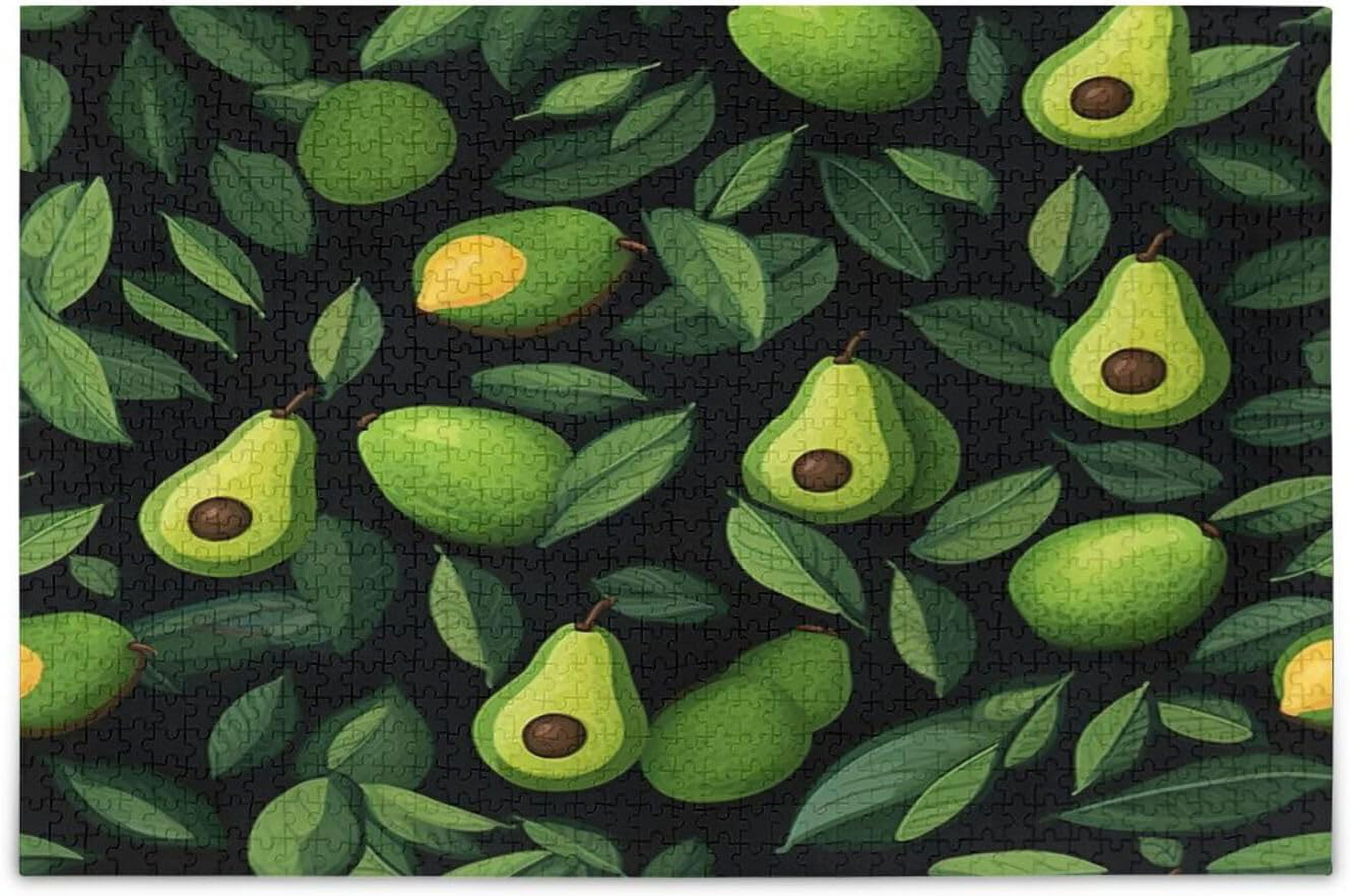 Dreamtimes Jigsaw Puzzles 1000 Pieces for Adults, Avocado Pattern Kid's ...