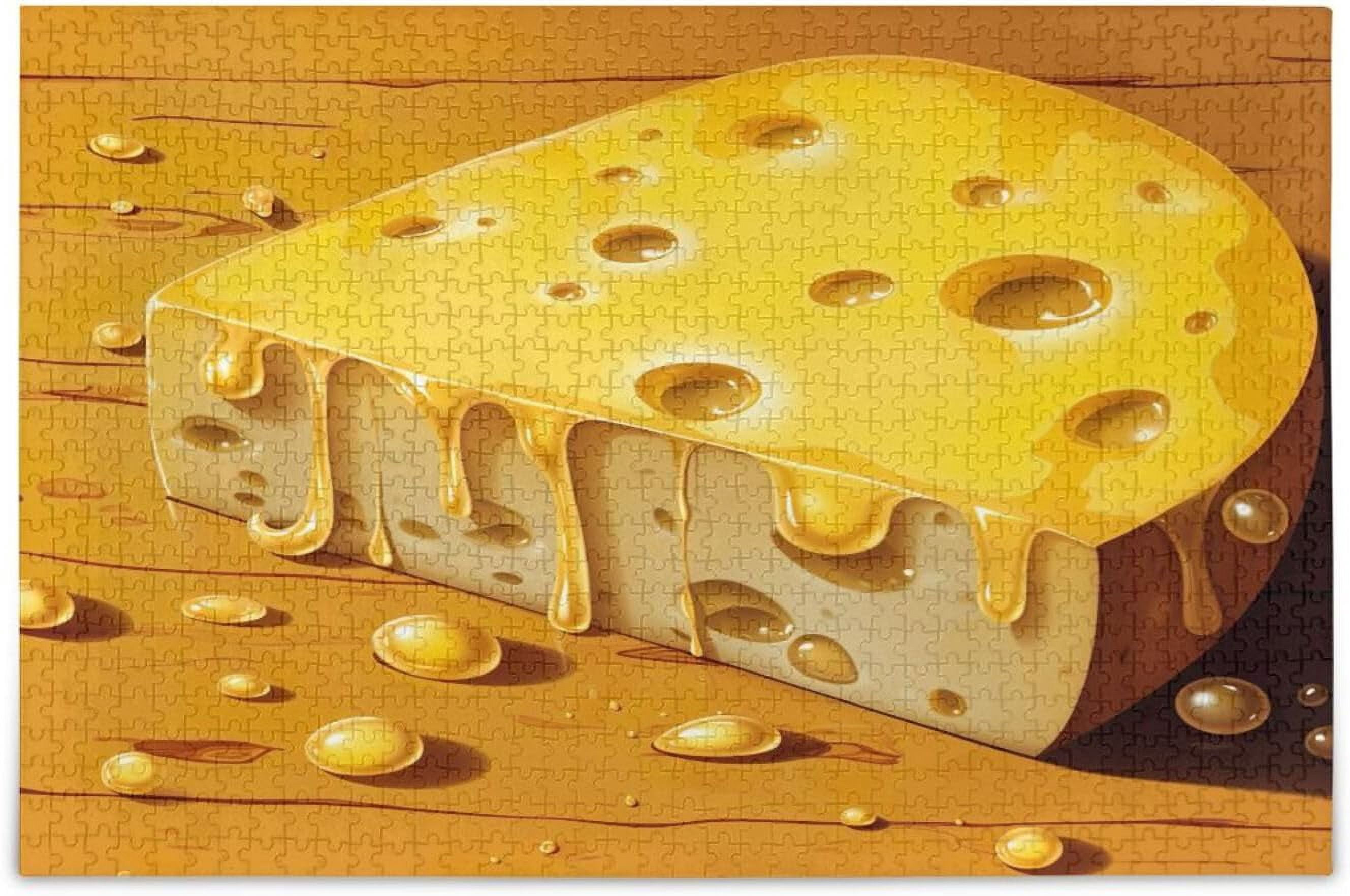 Dreamtimes Jigsaw Puzzles 1000 Pieces for Adults, Cheese Kid's Teens ...