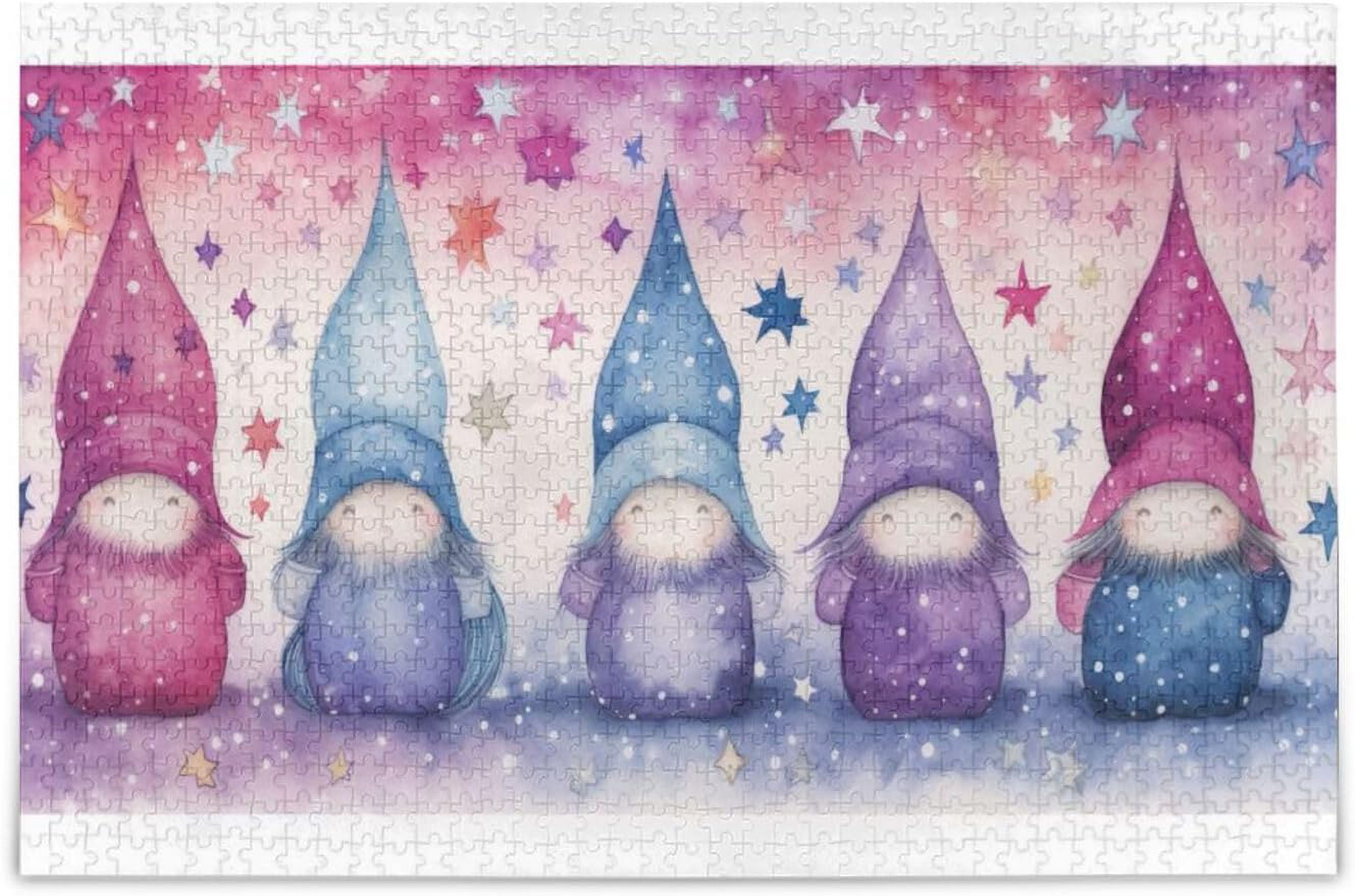 Dreamtimes Jigsaw Puzzles 1000 Pieces for Adults, Christmas Gnomes Kid ...