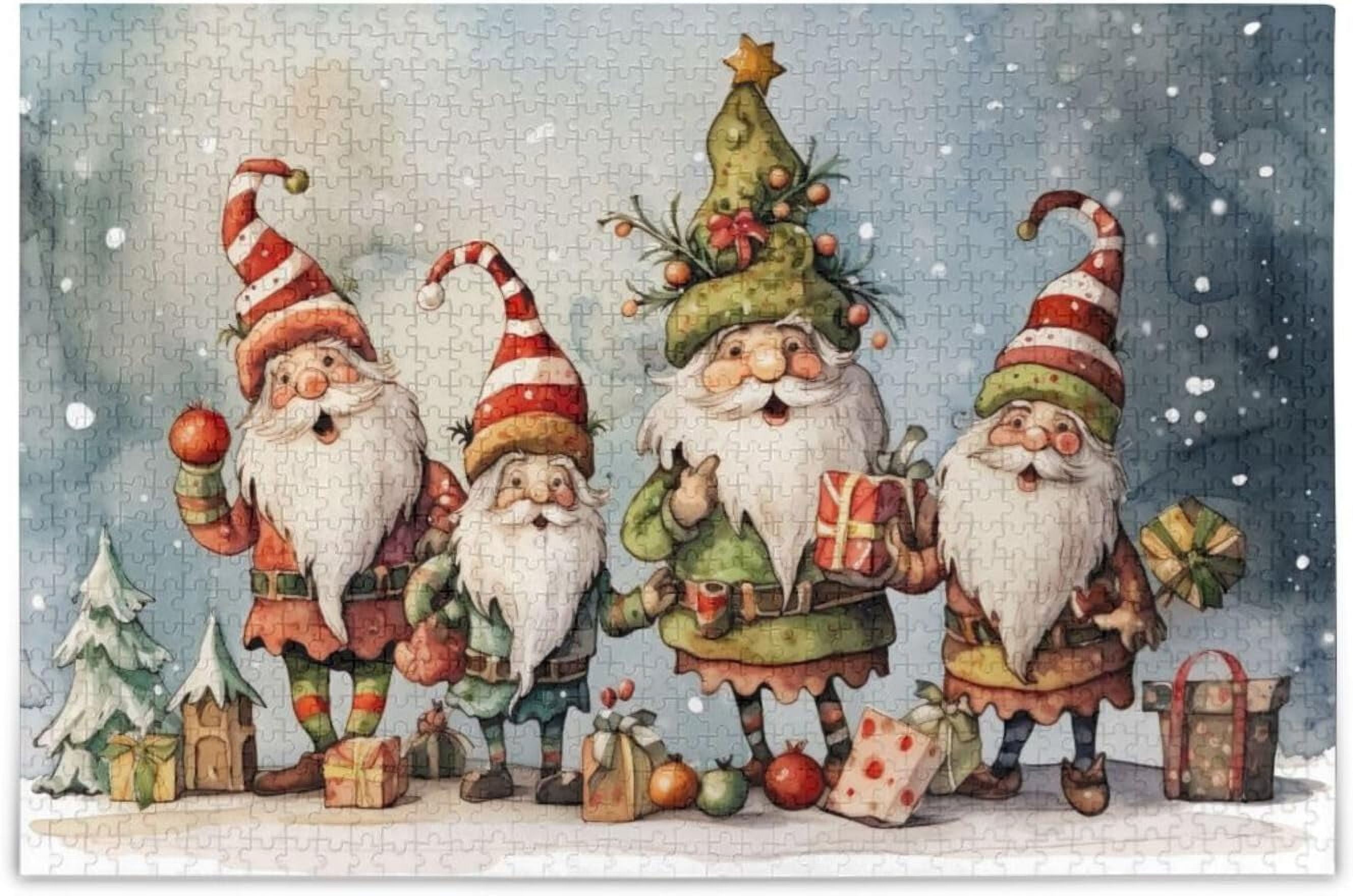 Dreamtimes Jigsaw Puzzles 500 Pieces for Adults, Christmas Gnome Kid's ...