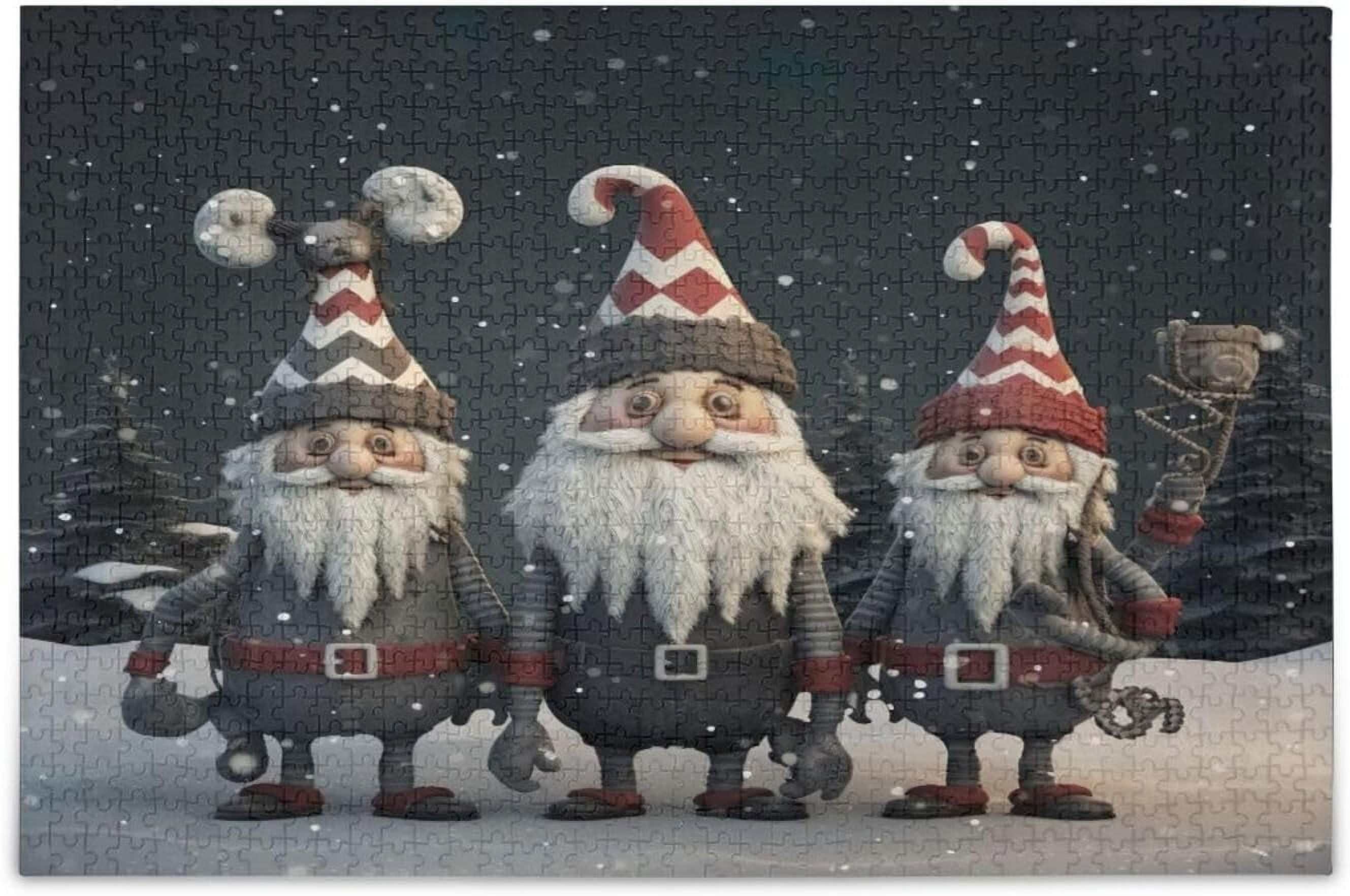 Dreamtimes Jigsaw Puzzles 500 Pieces for Adults, Christmas Gnomes Kid's ...