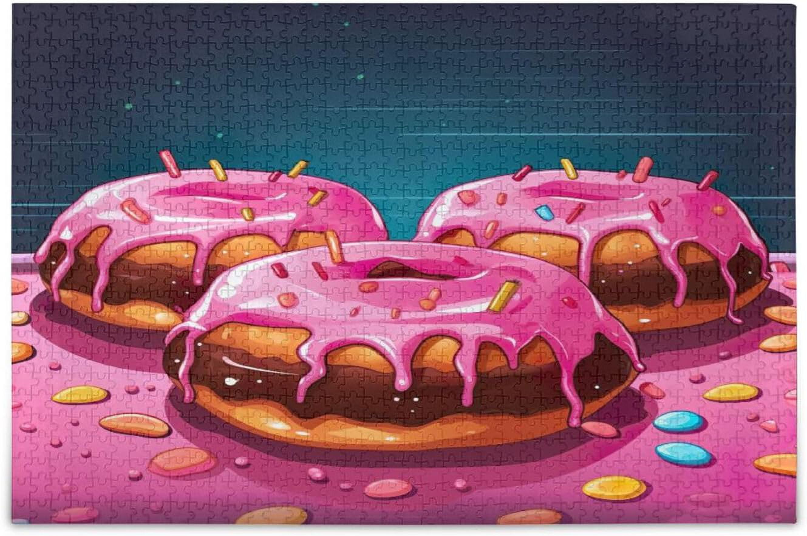 Dreamtimes Jigsaw Puzzles 500 Pieces for Adults, Donuts Kid's Teens ...