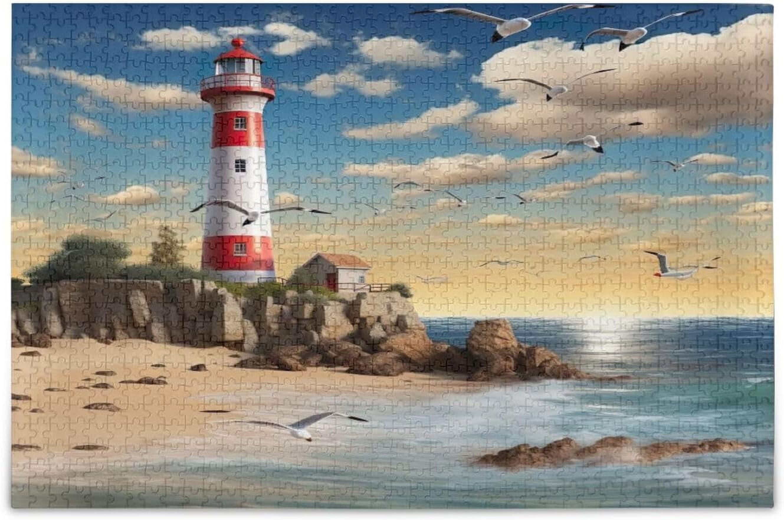 Dreamtimes Jigsaw Puzzles 500 Pieces for Adults, Lighthouse Kid's Teens ...