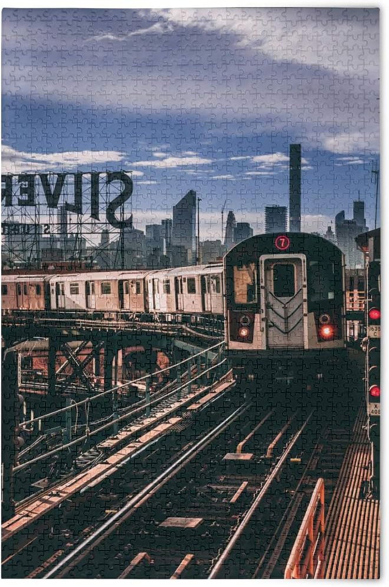 Dreamtimes Jigsaw Puzzles for Adults 1000 Pieces 7 Train Queens New ...