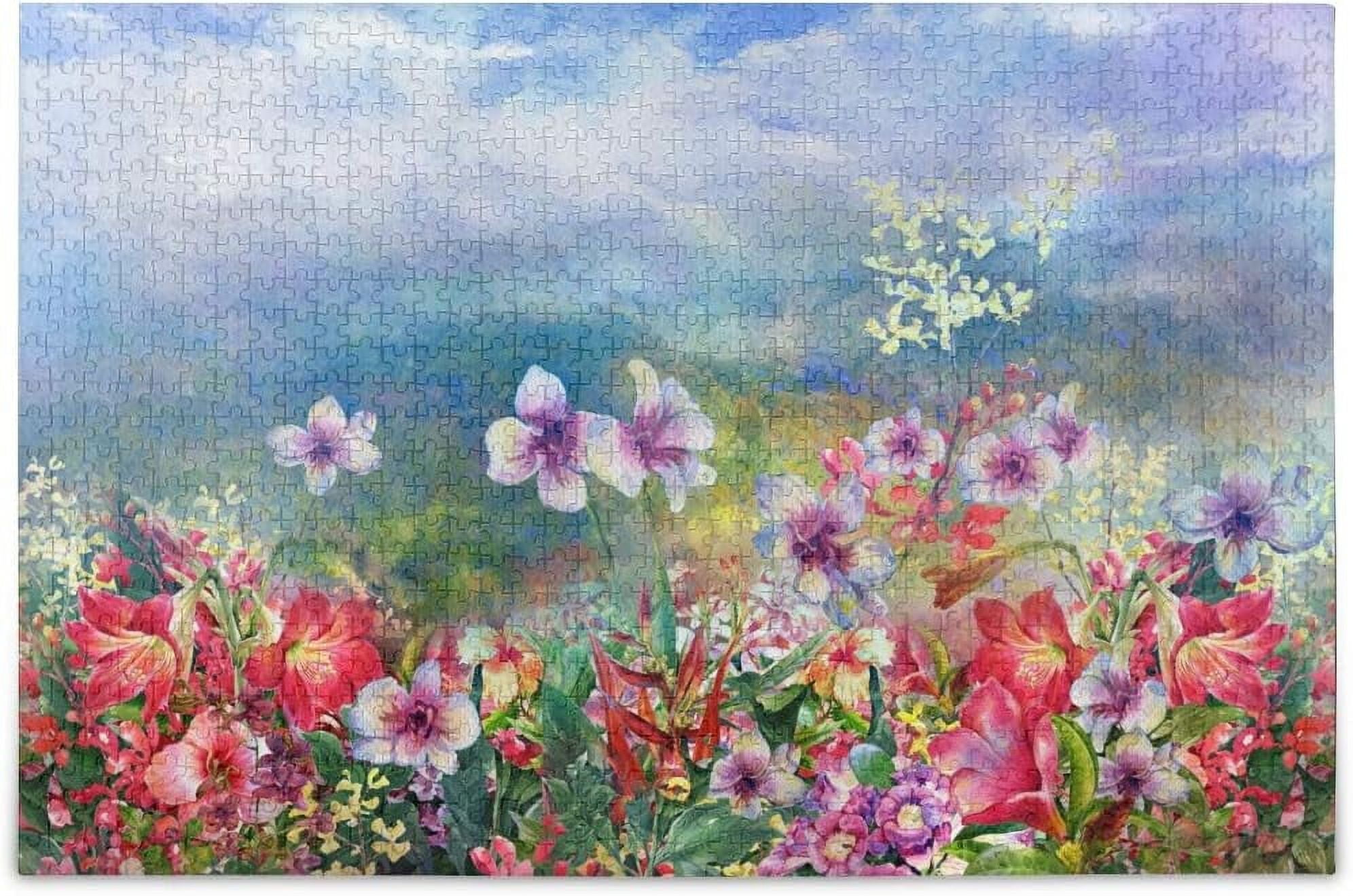 Dreamtimes Jigsaw Puzzles for Adults 500 Pieces Landscape of Flower ...