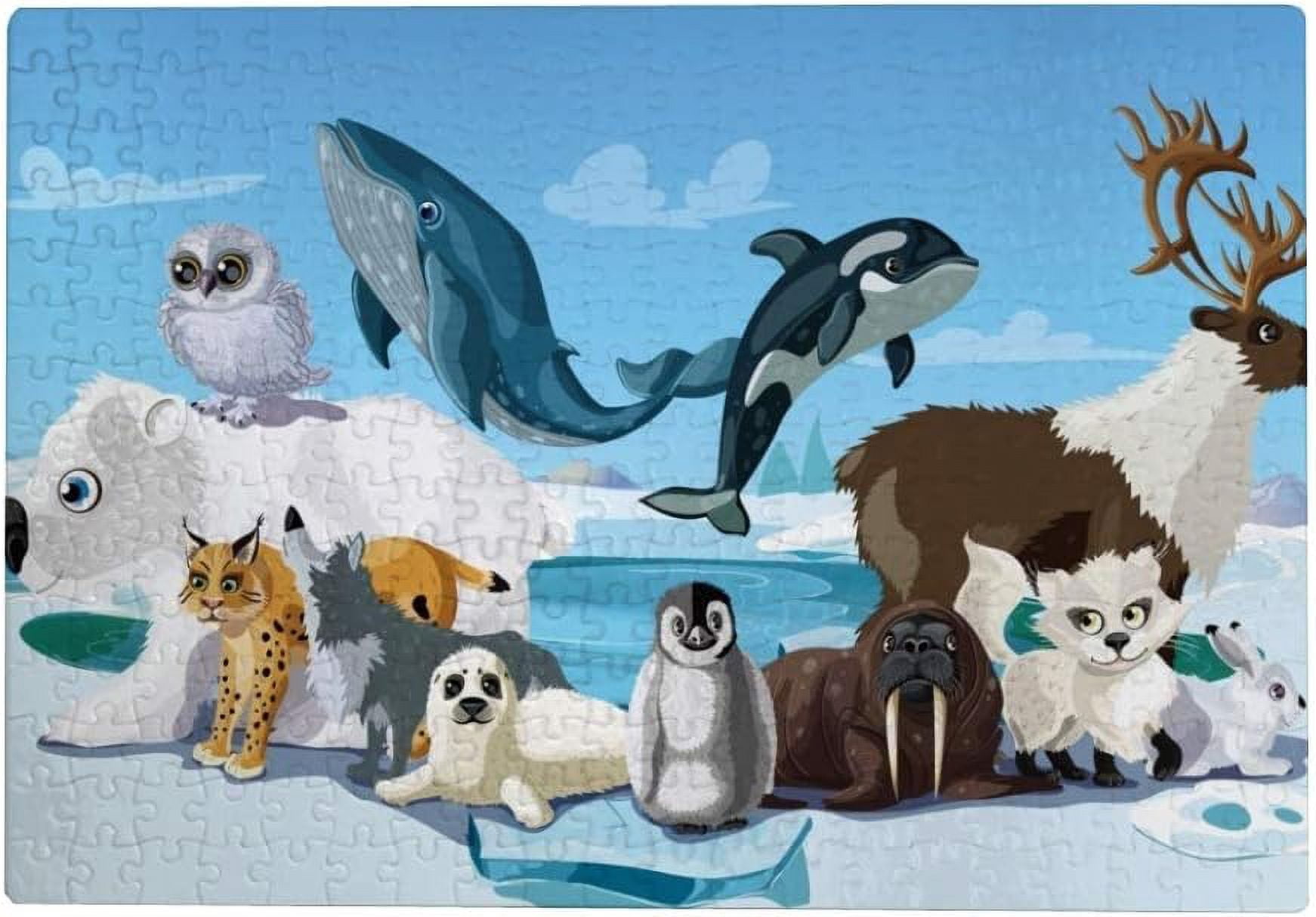 Dreamtimes Jigsaw Puzzles Artwork Gift for Adults Teens Arctic Animals ...