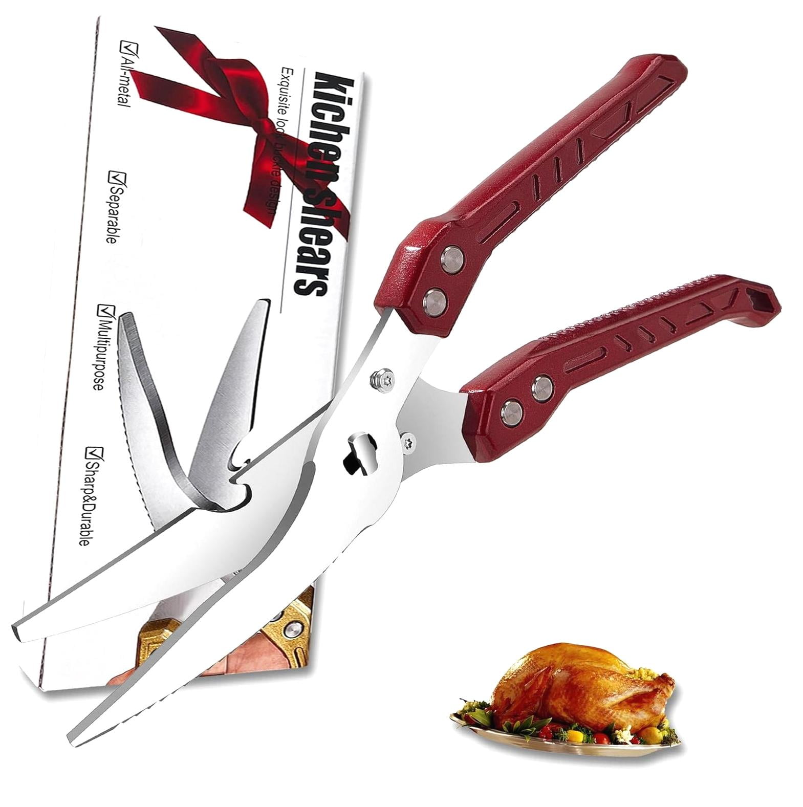 Dreamtimes Kitchen Shears Poultry Shears for ,Chicken,Turkey,Meat,Fish ...