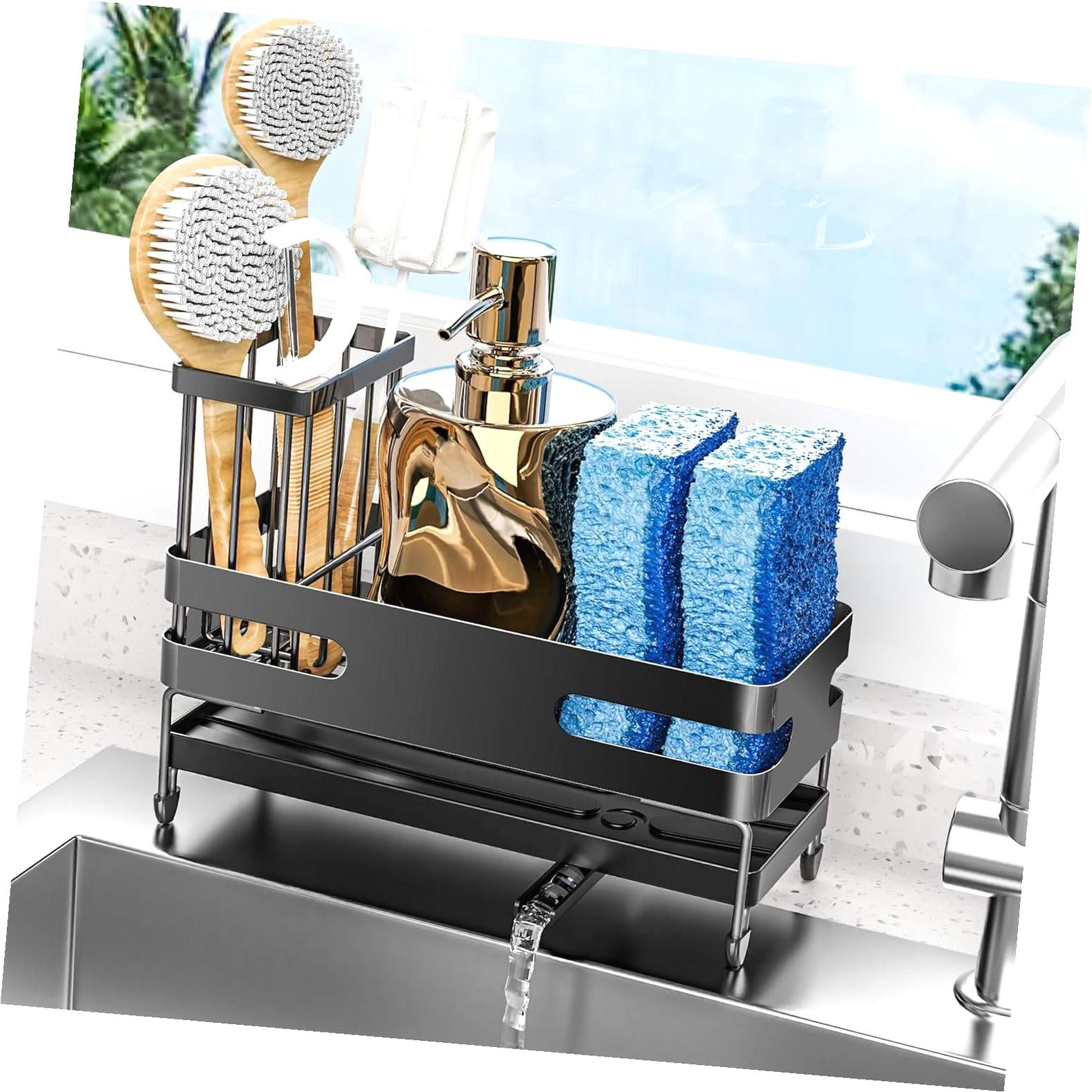 Dreamtimes Kitchen Sink Caddy, Sponge Holder for Kitchen Sink, Kitchen ...