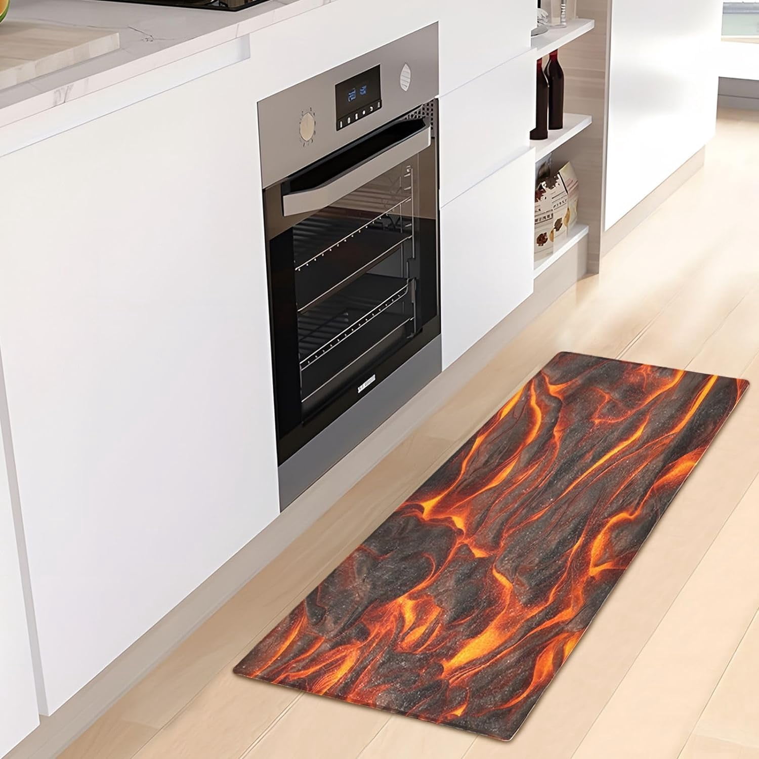 Dreamtimes Lava Textures Kitchen Mat 20"x39", Non Skid Kitchen Runner ...