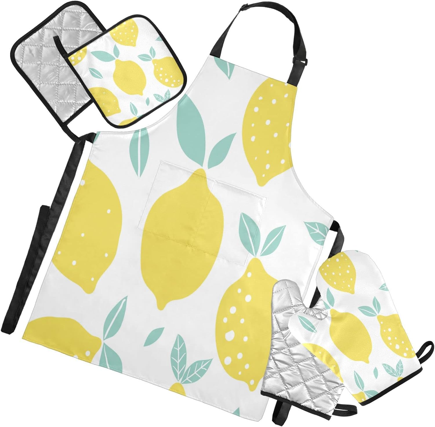 Dreamtimes Lemon Pattern Apron Home Kitchen Cooking,Kitchen Accessories ...