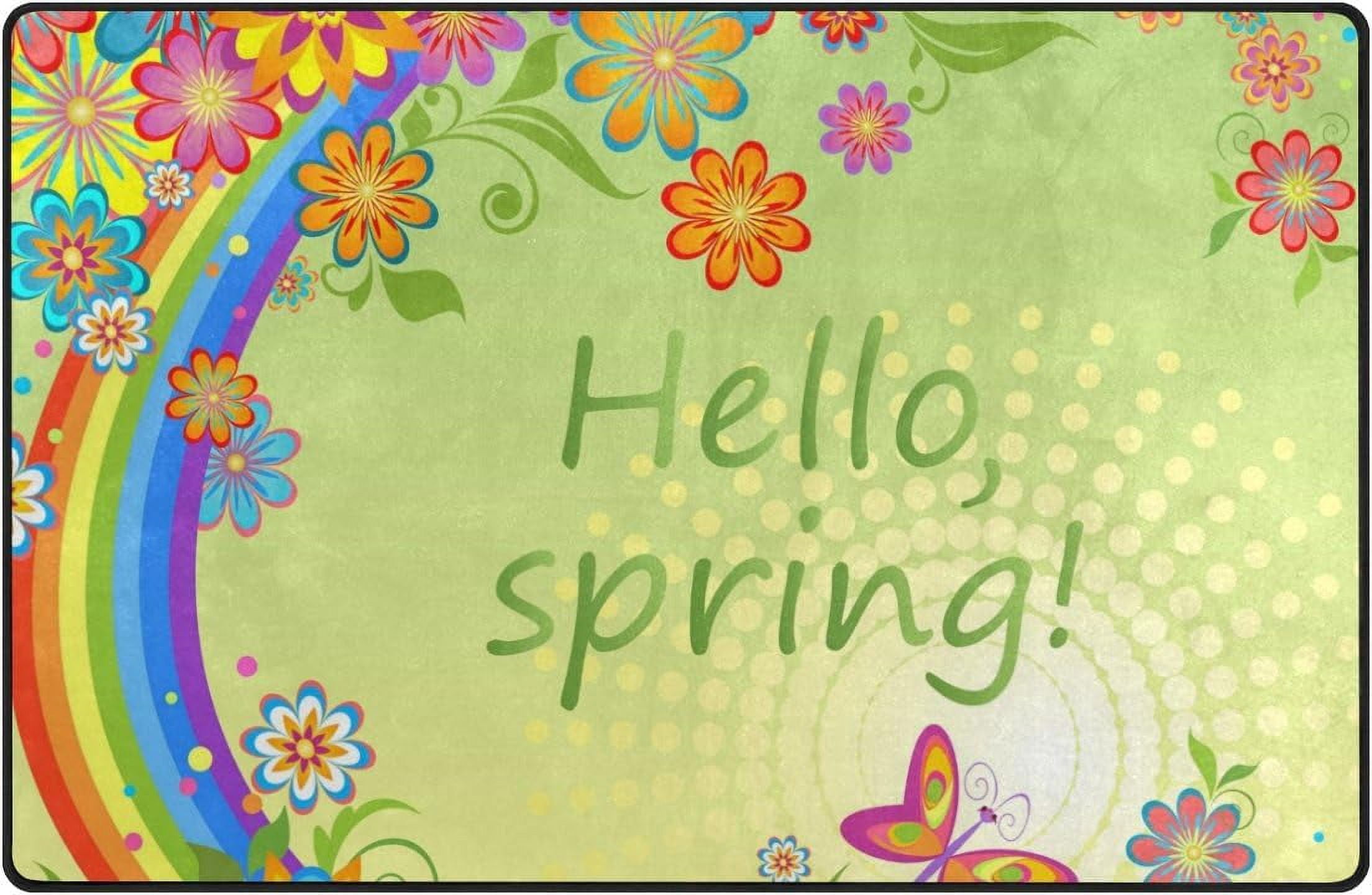 Dreamtimes Lightweight Non Slip Carpet Mats 60 x 39 inch (5'x 3'3"), Area Soft Rugs Floor Mat ...