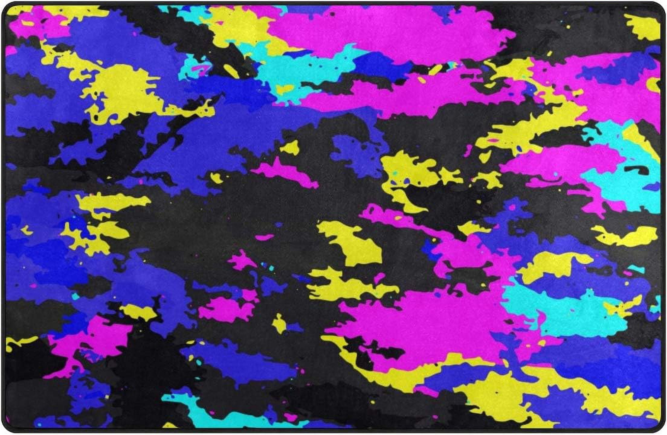 Dreamtimes Lightweight Soft Area Rugs 31x20 Inch, Camouflage Background ...