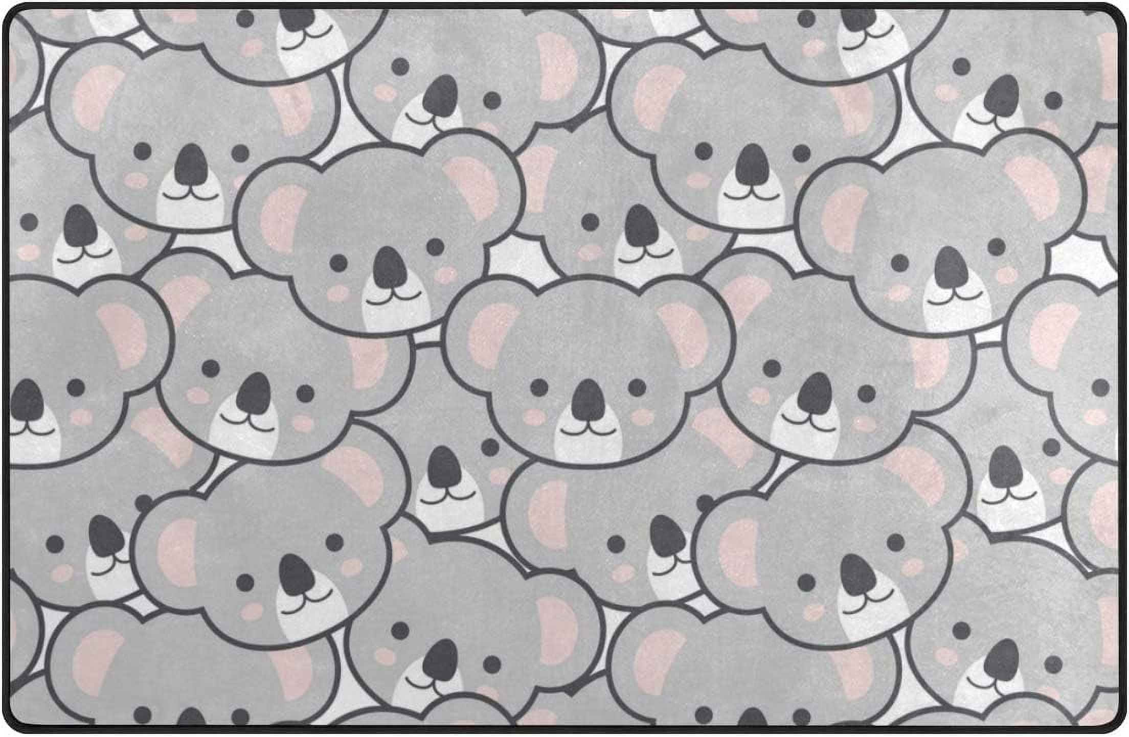 Dreamtimes Lightweight Soft Area Rugs 31x20 Inch, Cute Cartoon Koala ...