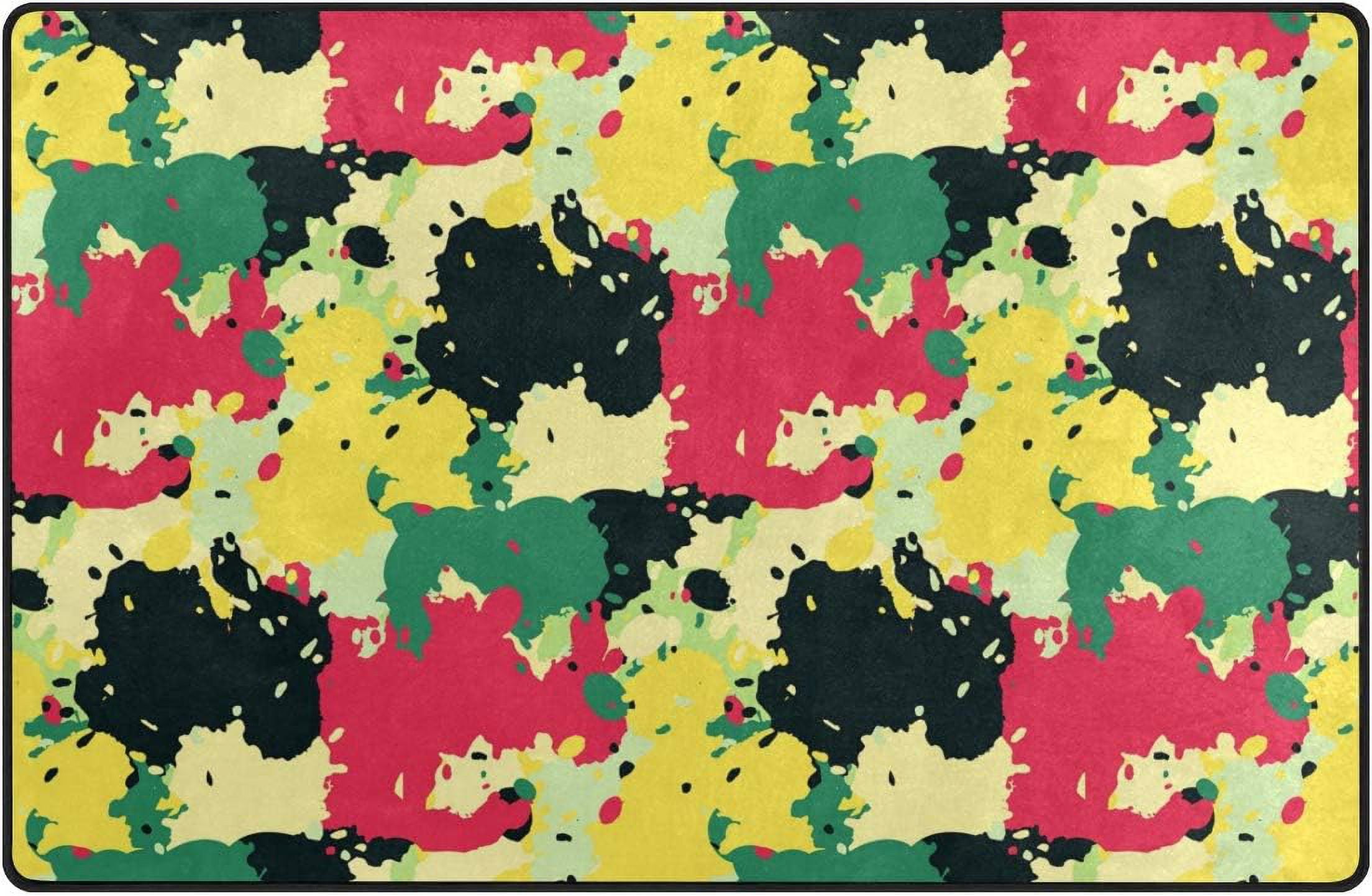 Dreamtimes Lightweight Soft Area Rugs 31x20 Inch, Grunge Colored ...