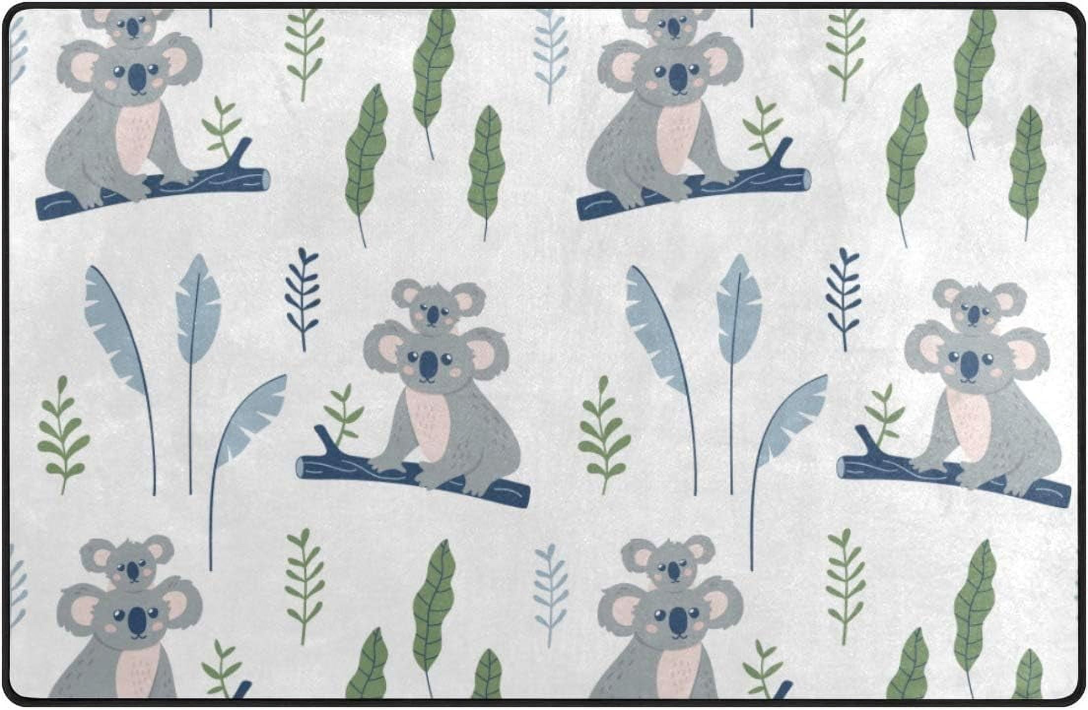 Dreamtimes Lightweight Soft Area Rugs 31x20 Inch, Koala Mother and ...