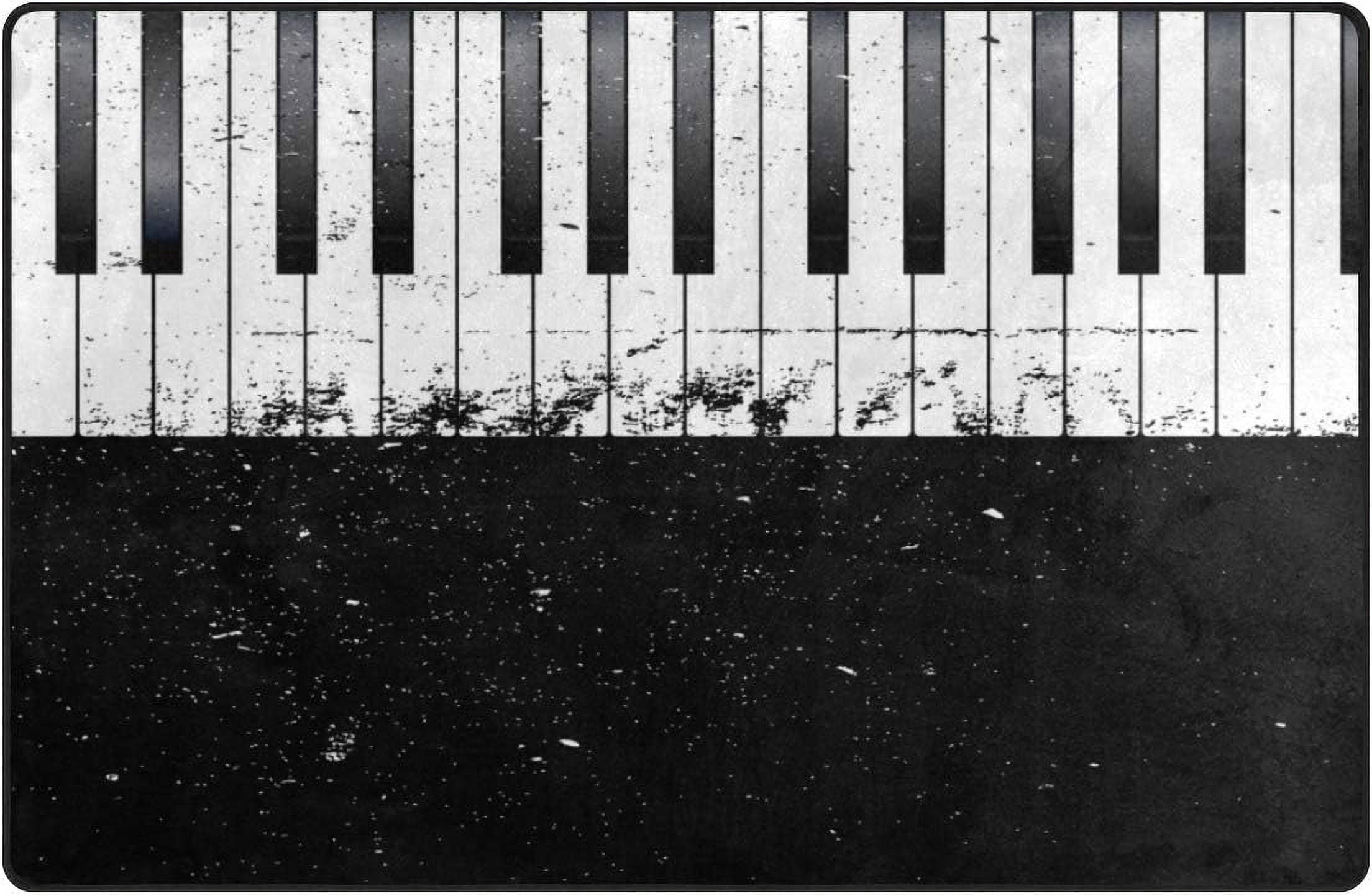Dreamtimes Lightweight Soft Area Rugs 31x20 Inch, Vintage Piano Keys ...