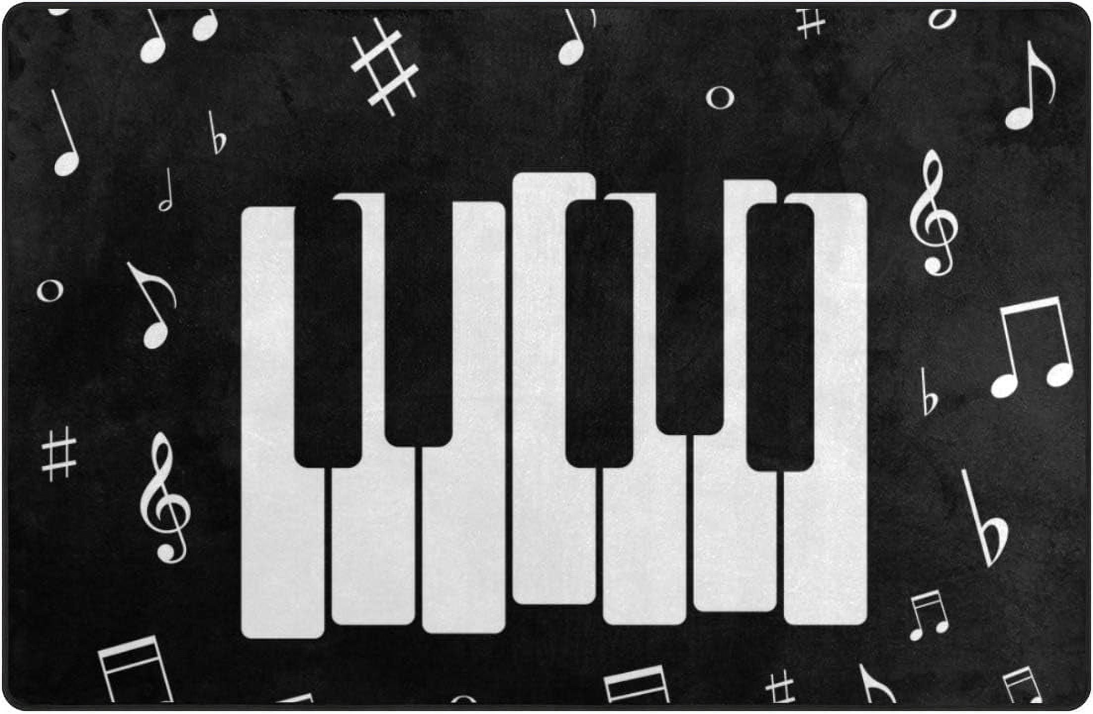 Dreamtimes Lightweight Soft Area Rugs 60 x 39 inch (5'x 3'3"), Balck ...