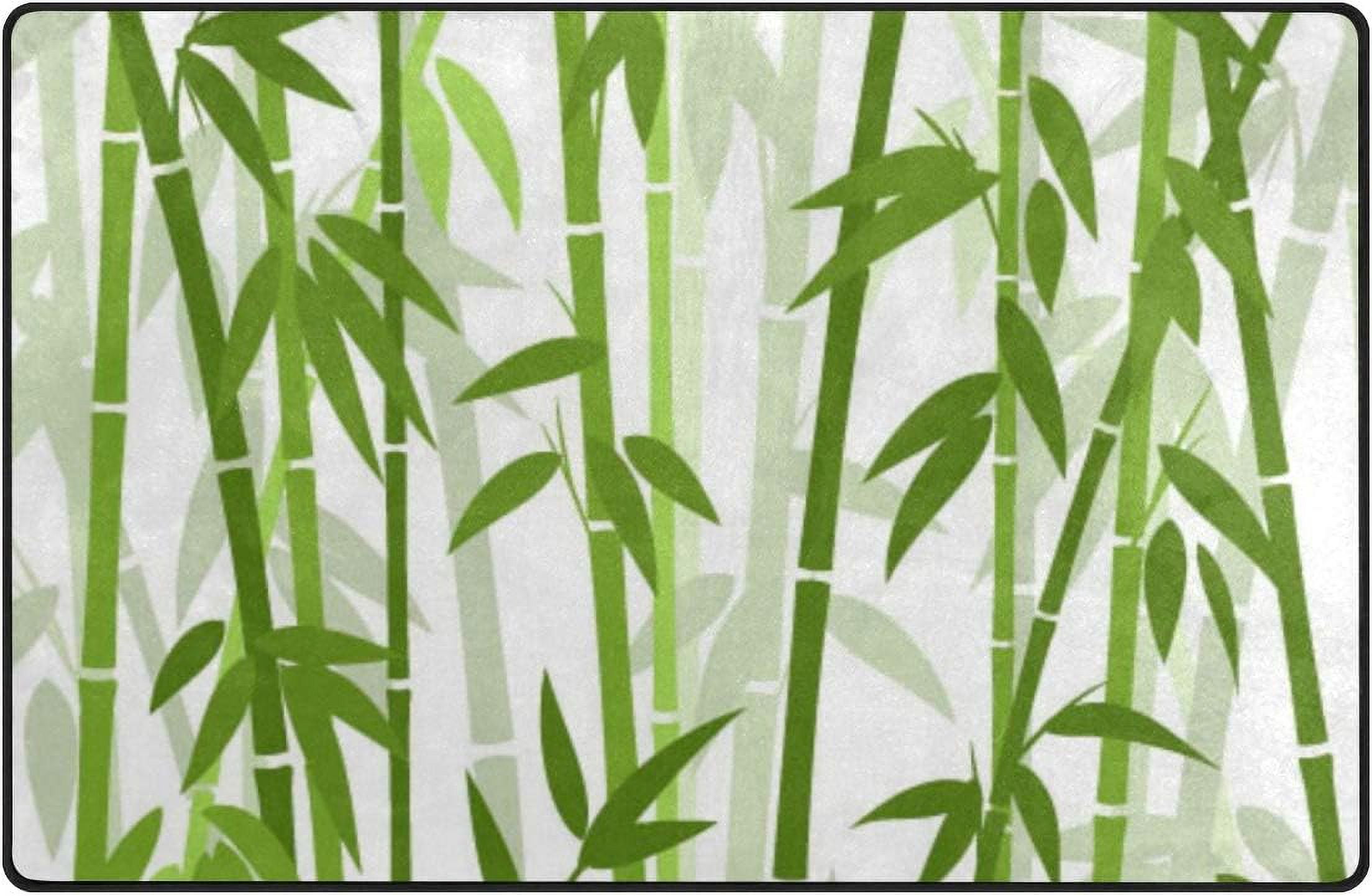 Dreamtimes Lightweight Soft Area Rugs 60 x 39 inch (5'x 3'3"), Bamboo ...