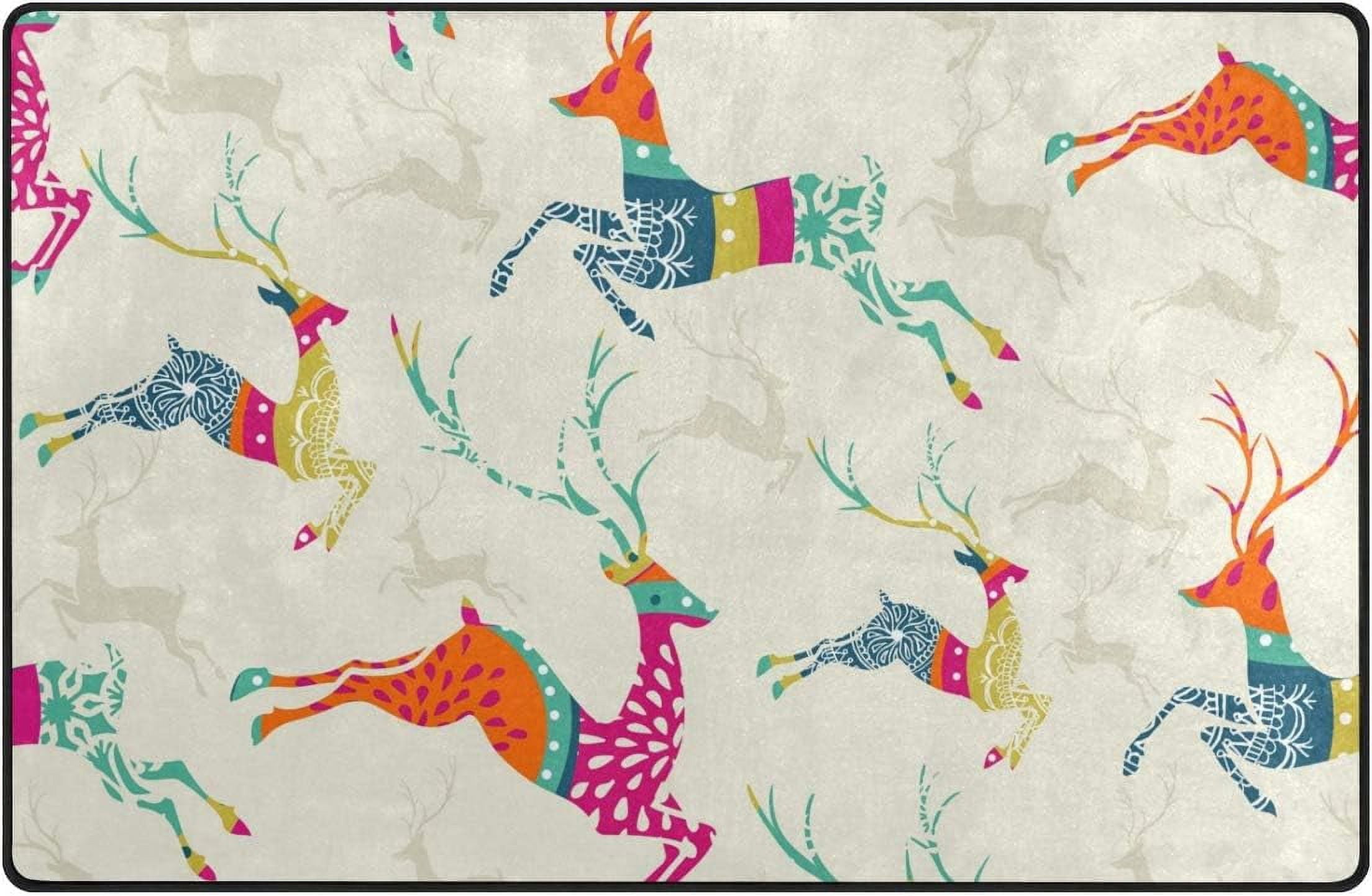 Dreamtimes Lightweight Soft Area Rugs 60 x 39 inch (5'x 3'3"), Colorful ...