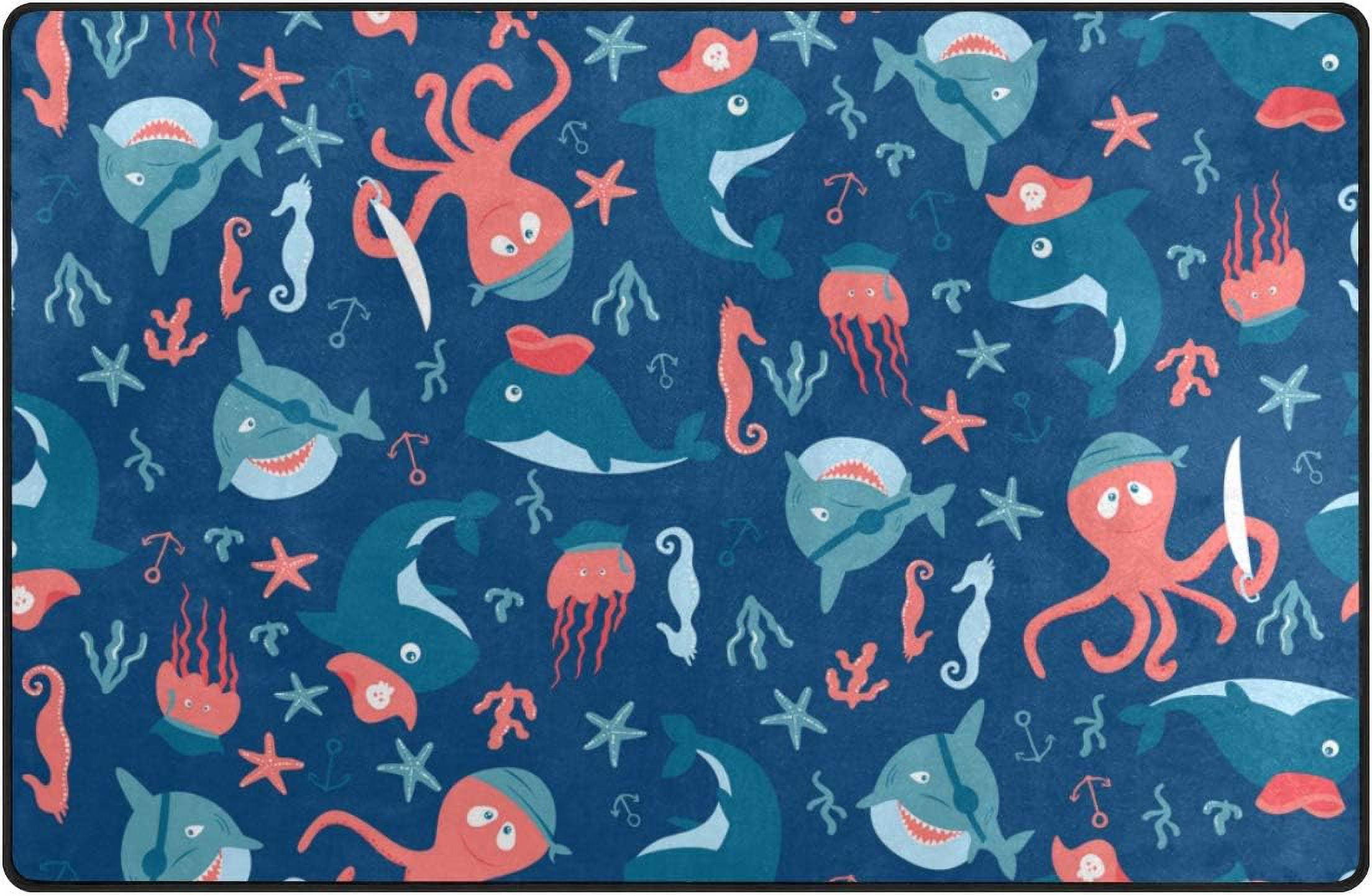 Dreamtimes Lightweight Soft Area Rugs 60 x 39 inch (5'x 3'3"), Colorful ...