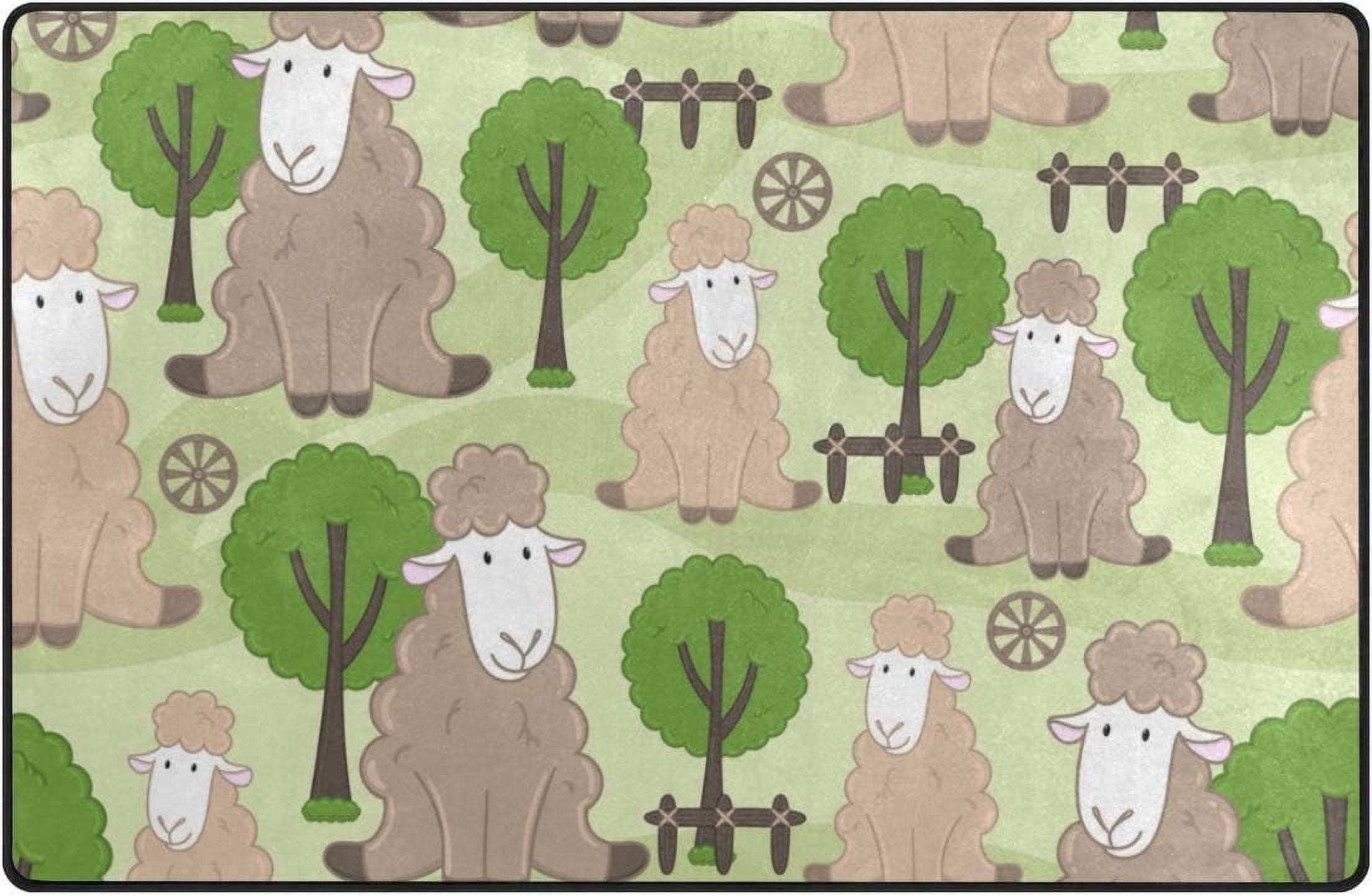 Dreamtimes Lightweight Soft Area Rugs 60 x 39 inch (5'x 3'3"), Cute ...