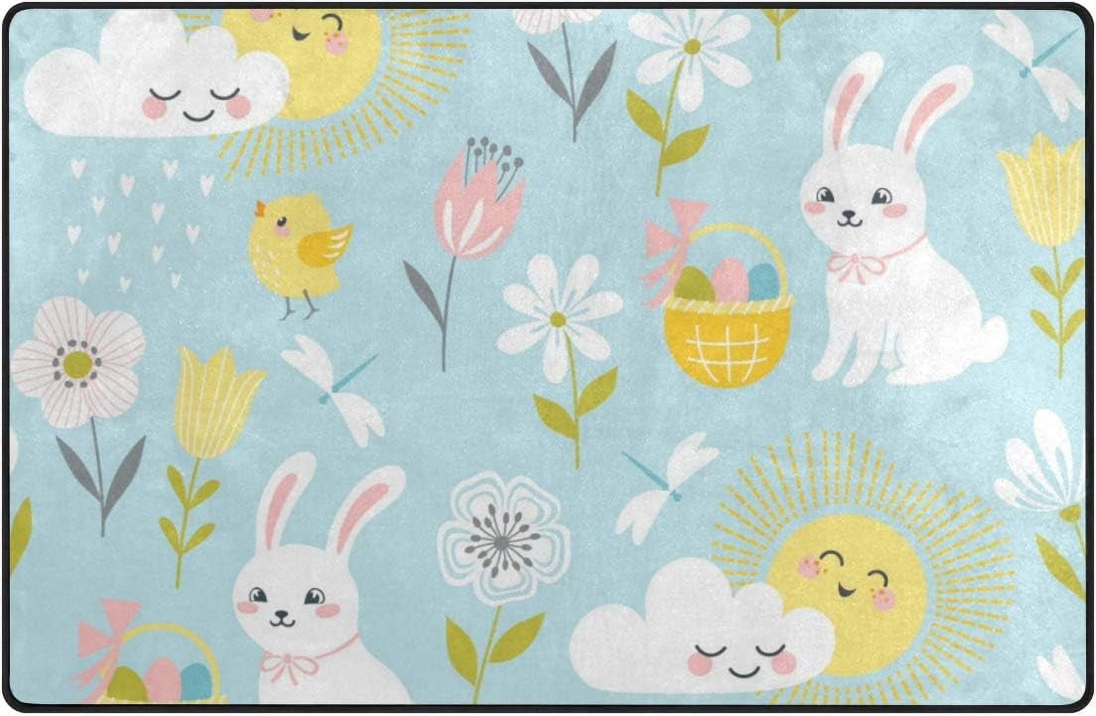 Dreamtimes Lightweight Soft Area Rugs 60 x 39 inch (5'x 3'3"), Easter ...