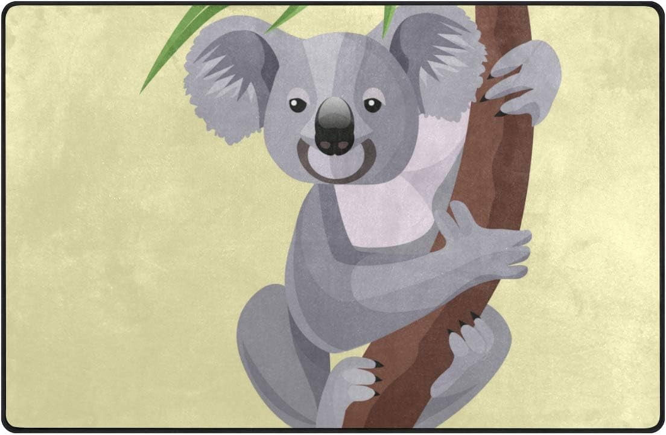 Dreamtimes Lightweight Soft Area Rugs 60 x 39 inch (5'x 3'3"), Koala ...