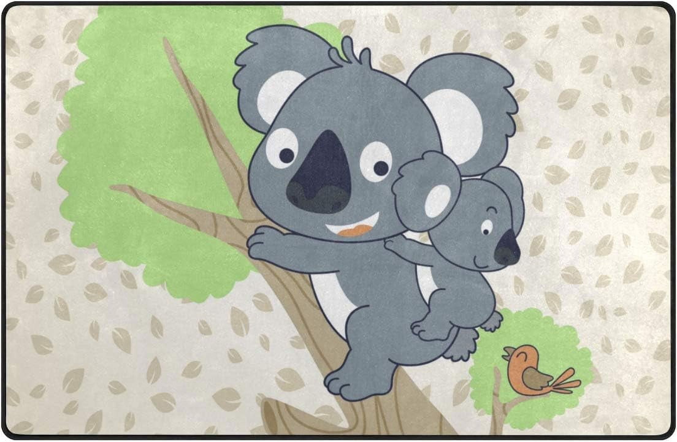 Dreamtimes Lightweight Soft Area Rugs 60 x 39 inch (5'x 3'3"), Koala ...