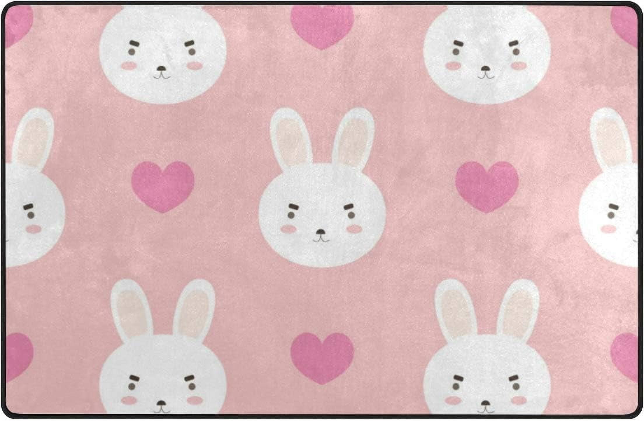 Dreamtimes Lightweight Soft Area Rugs 60 x 39 inch (5'x 3'3"), Rabbit ...