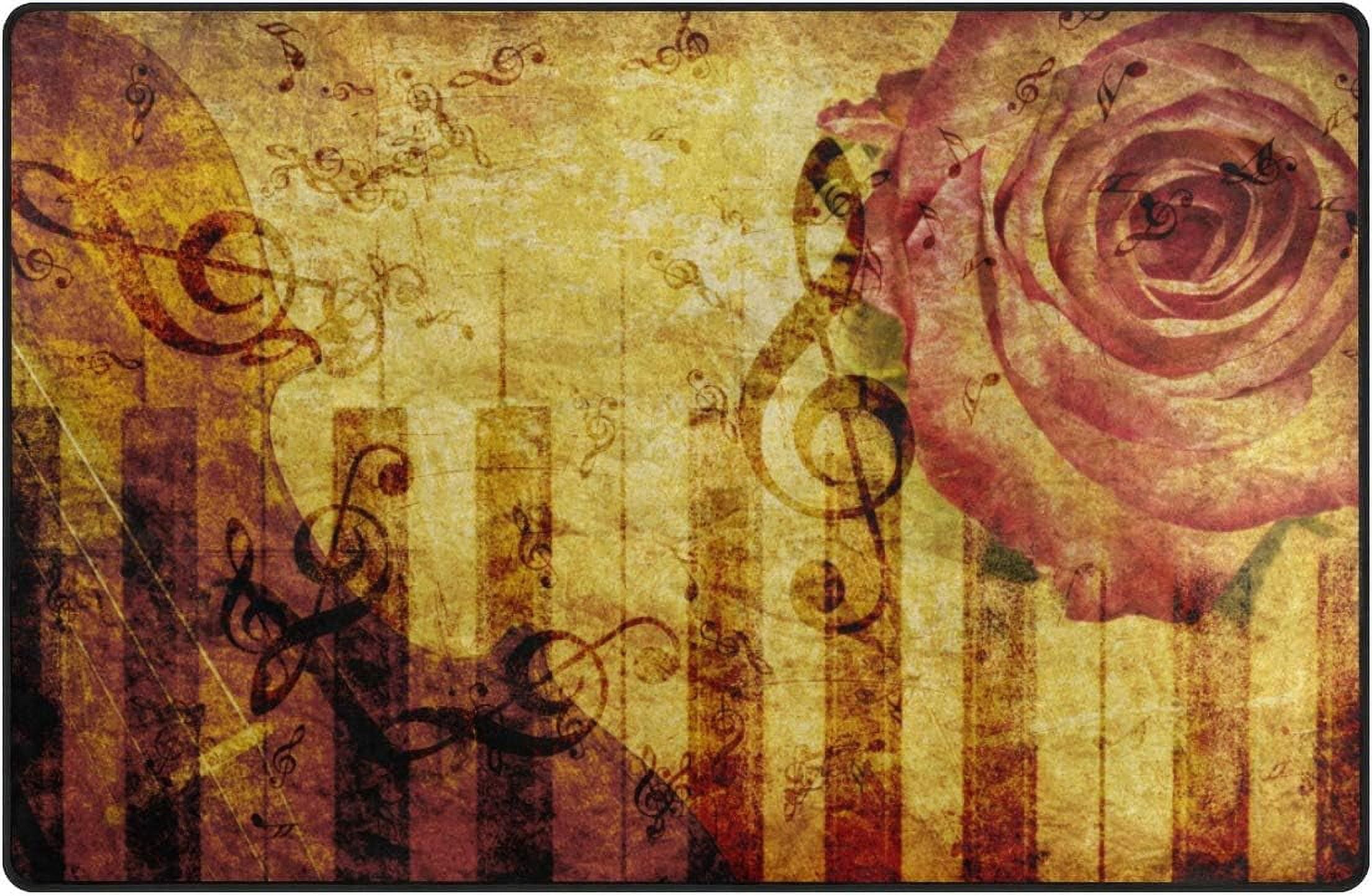 Dreamtimes Lightweight Soft Area Rugs 60 x 39 inch (5'x 3'3"), Retro ...