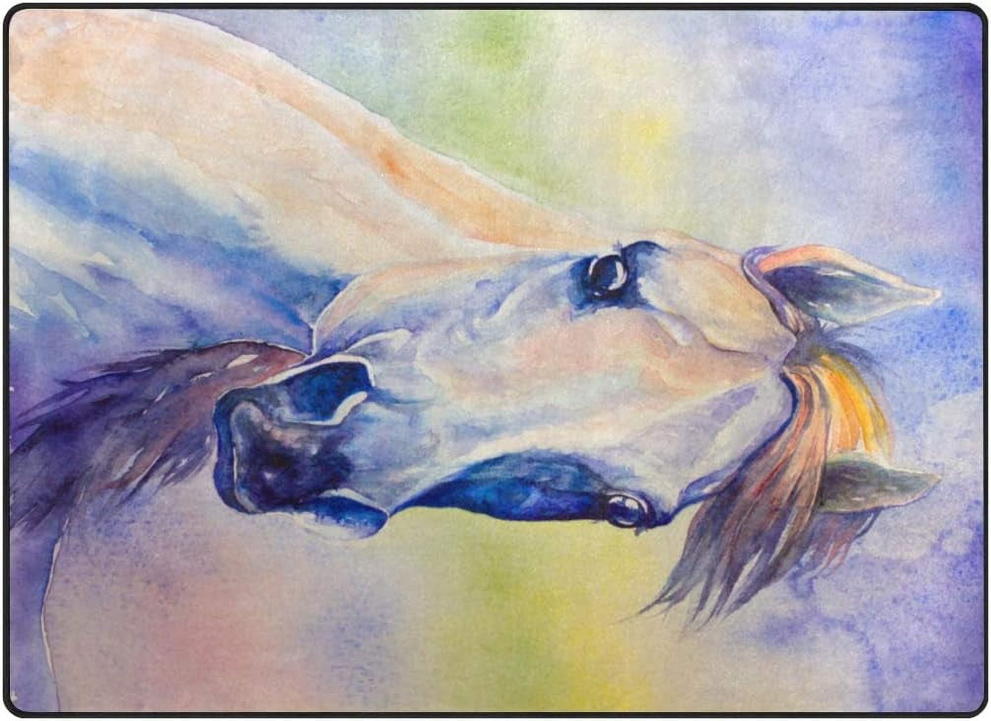 Dreamtimes Lightweight Soft Area Rugs 63 x 48 in, Colorful Arabian ...