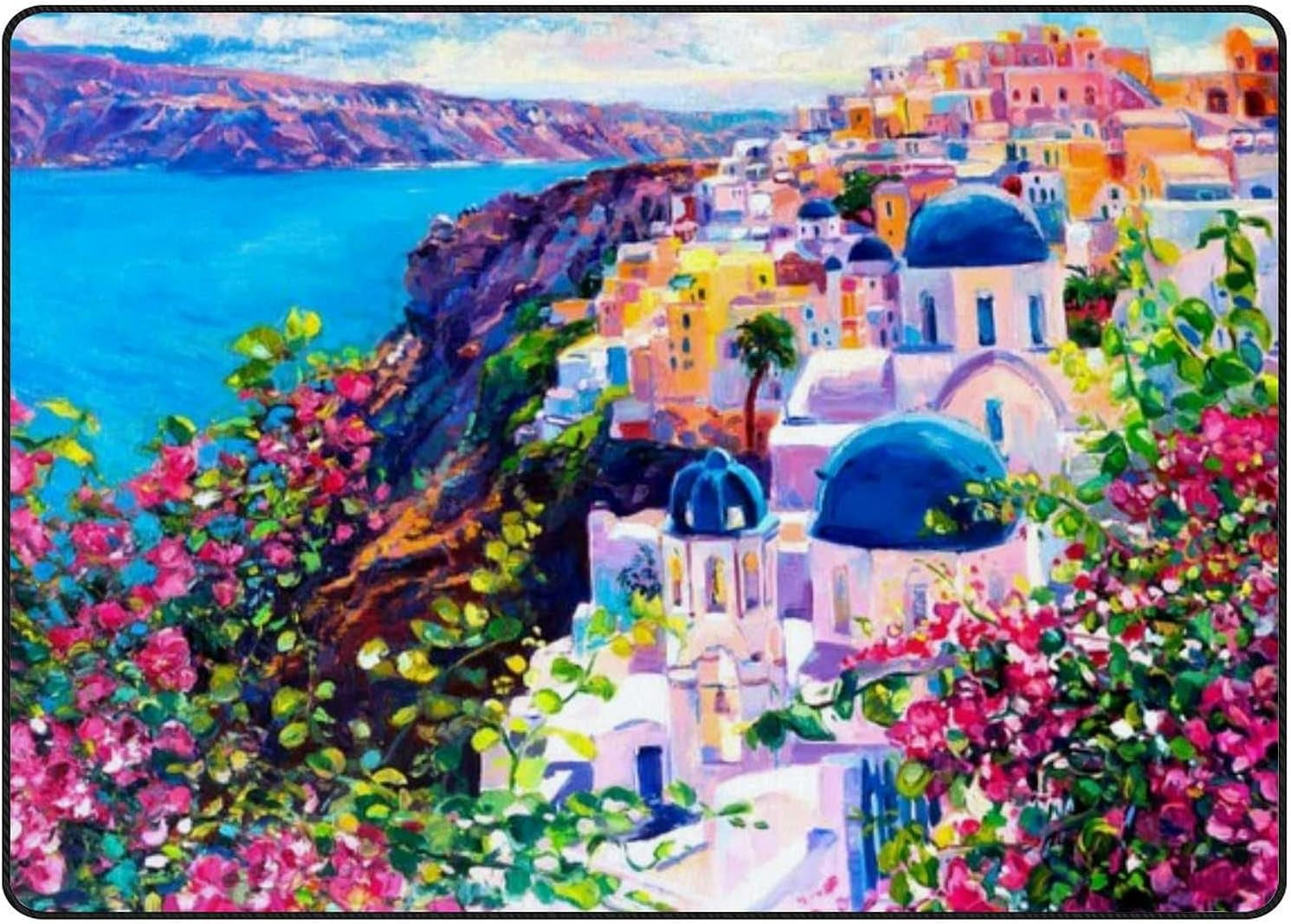 Dreamtimes Lightweight Soft Area Rugs 63 x 48 in, Oil Painting ...