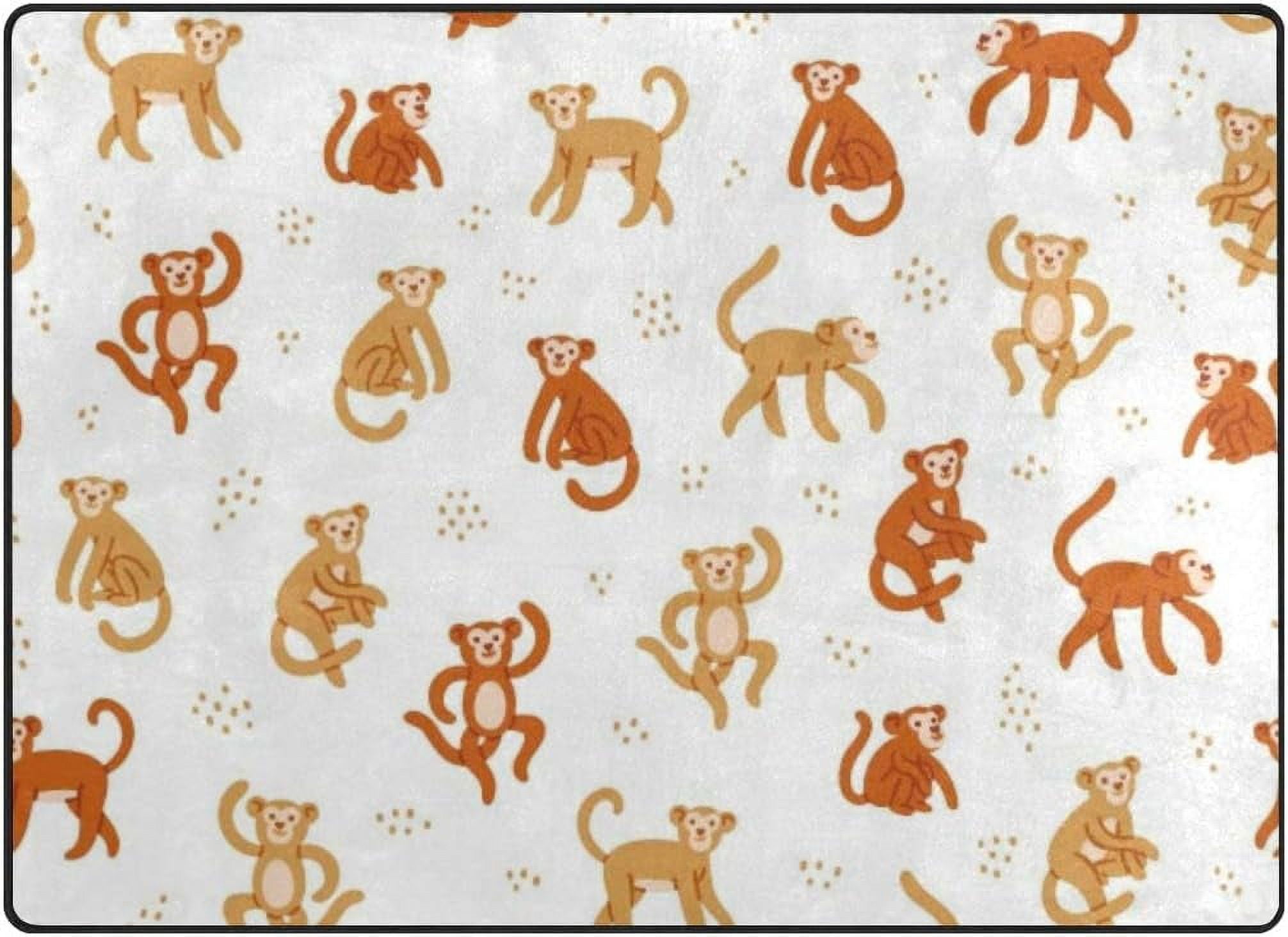 Dreamtimes Lightweight Soft Area Rugs, 80 x 58 inch（6'8" x 4'10"） Cute ...