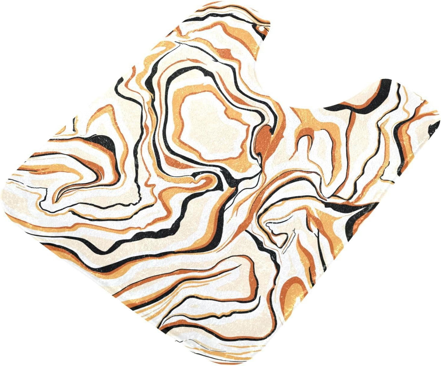 Dreamtimes Liquid Marble High Absorbent U-Shaped Contour Toilet Rugs ...