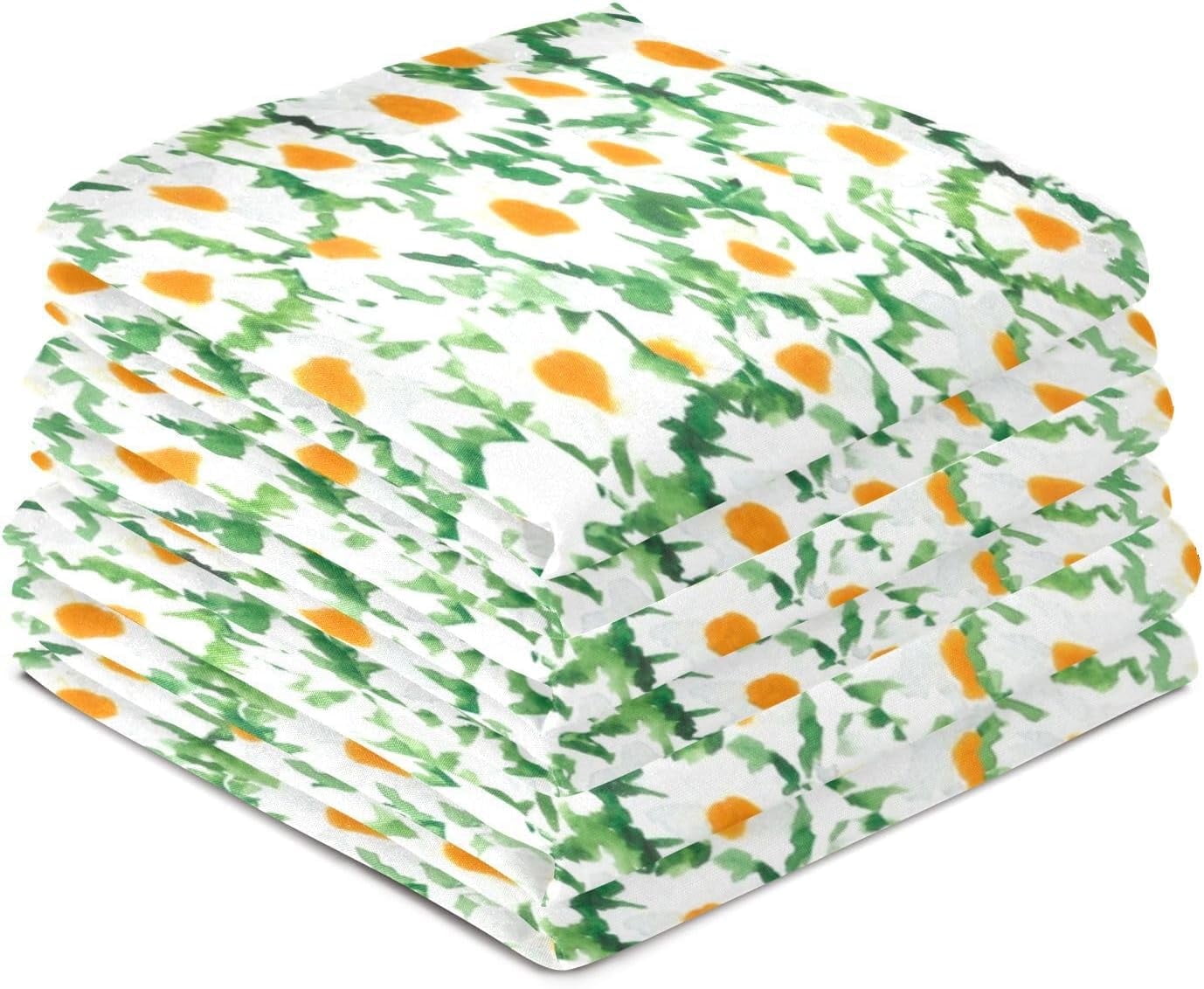 Dreamtimes Little Daisy Kitchen Towels Set of 6, Ultra Soft Absorbent ...
