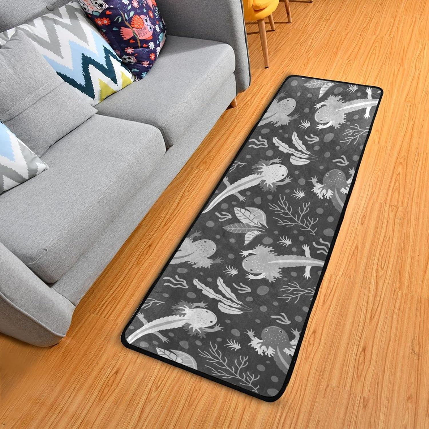 Dreamtimes Lovely Axolotl Hallway Runner Rug 2'x6' Kitchen Rug with ...