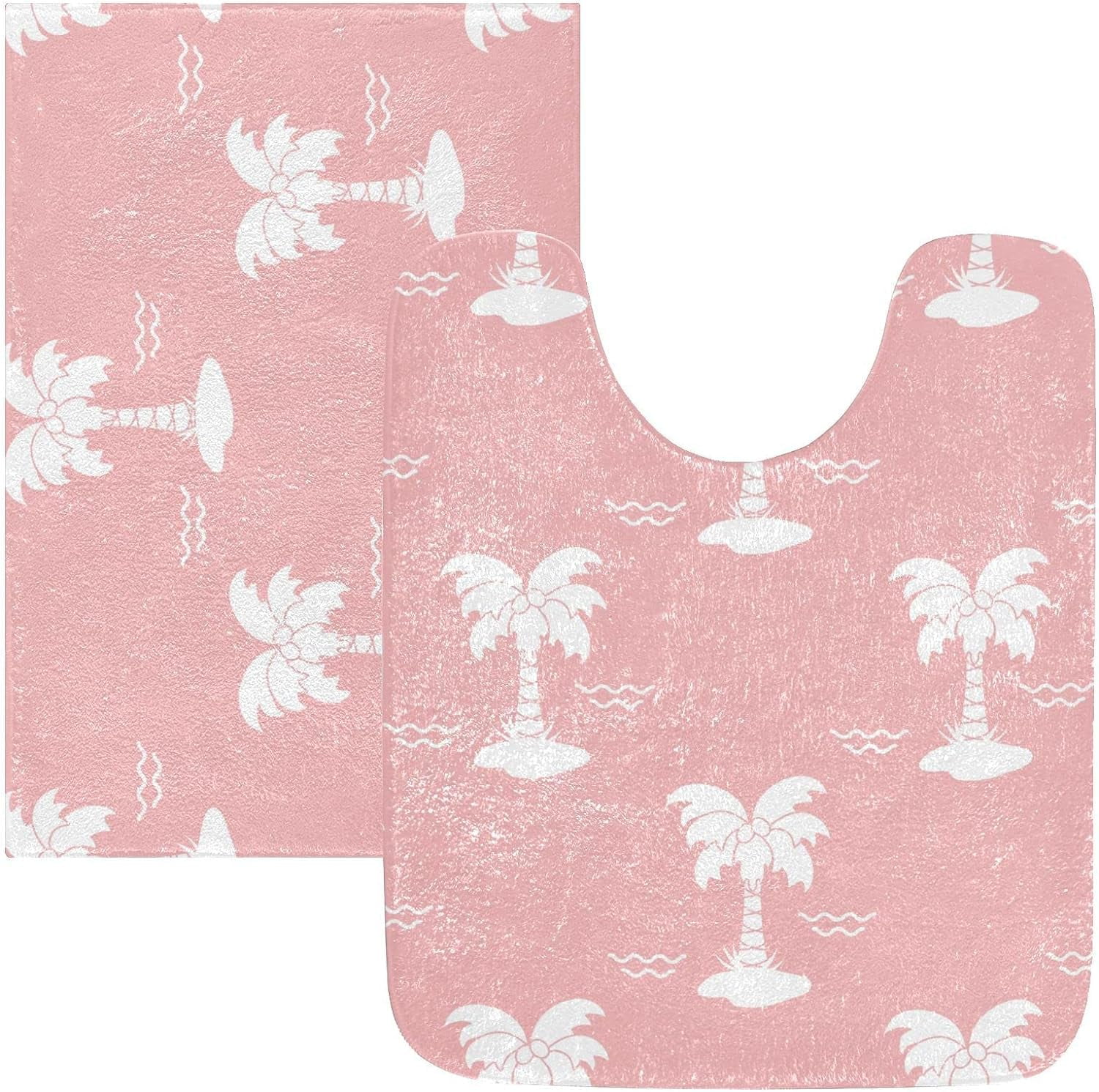 Dreamtimes Luxury Bathroom Rug Set 2 PCS, Beach Simple Boho Pattern ...