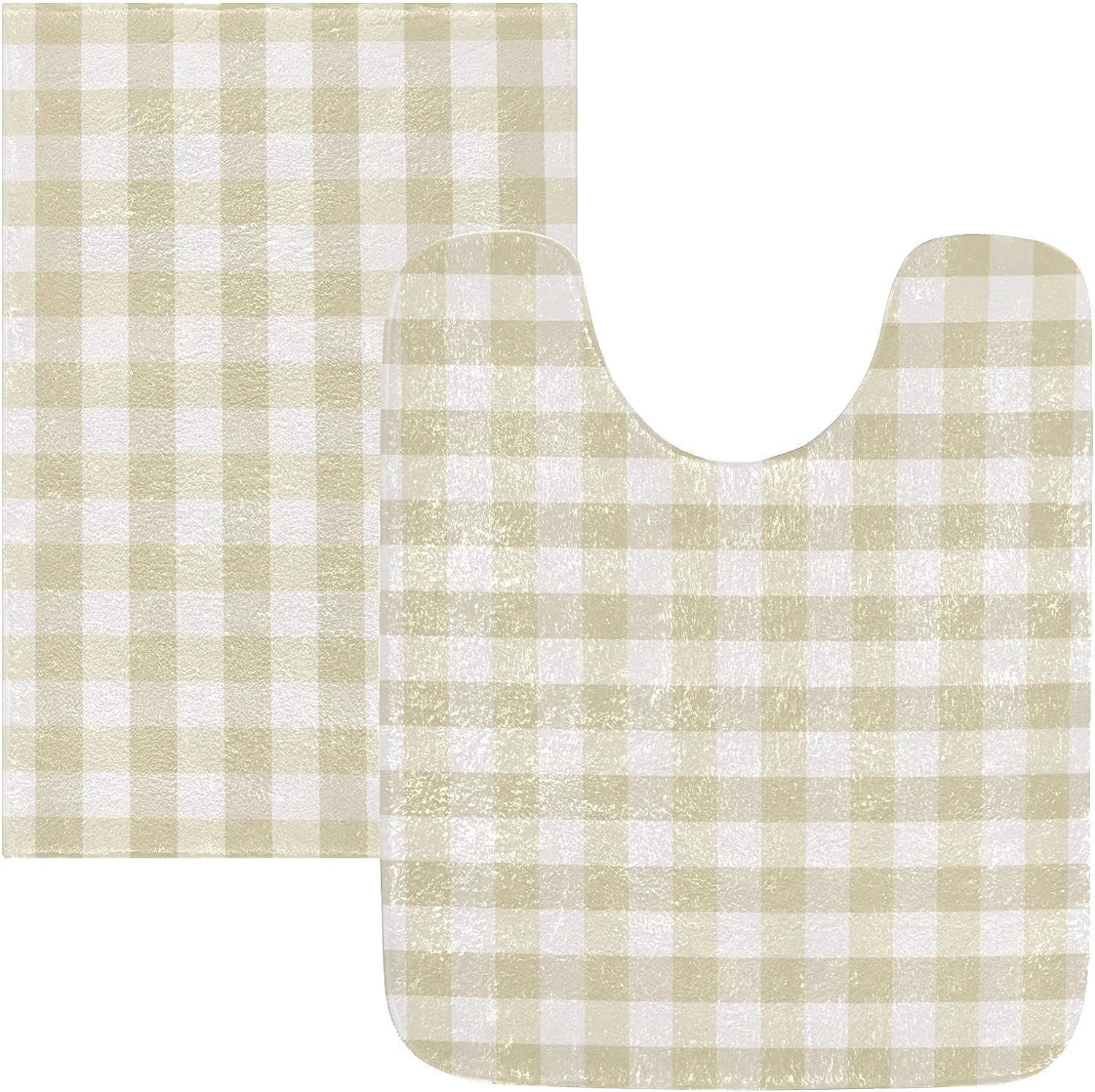 Dreamtimes Luxury Bathroom Rug Set 2 PCS, Mint Green Soft Absorbent ...