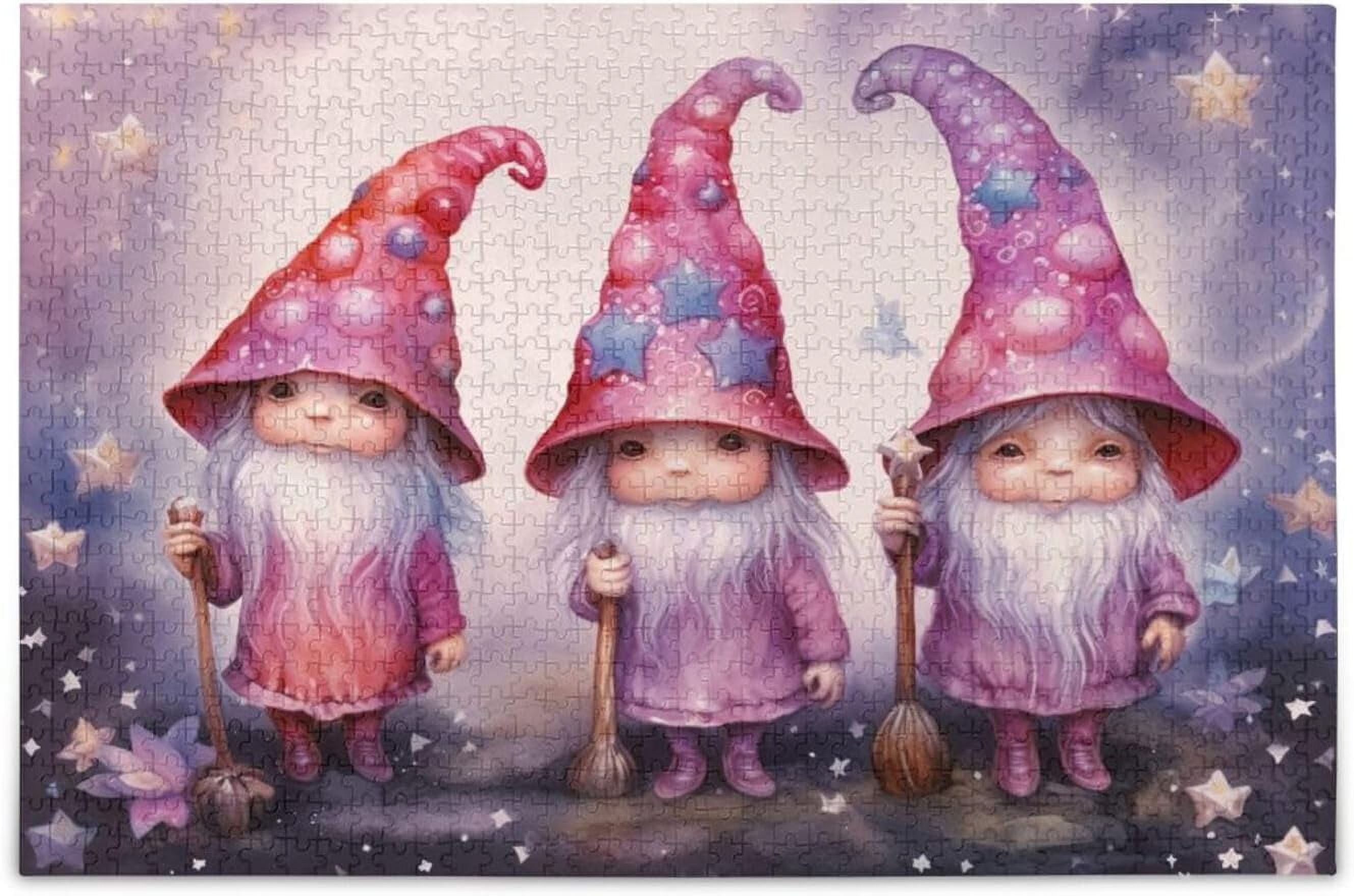 Dreamtimes Magic Gnome Puzzle 500 Pieces - Wooden Jigsaw Puzzles for ...