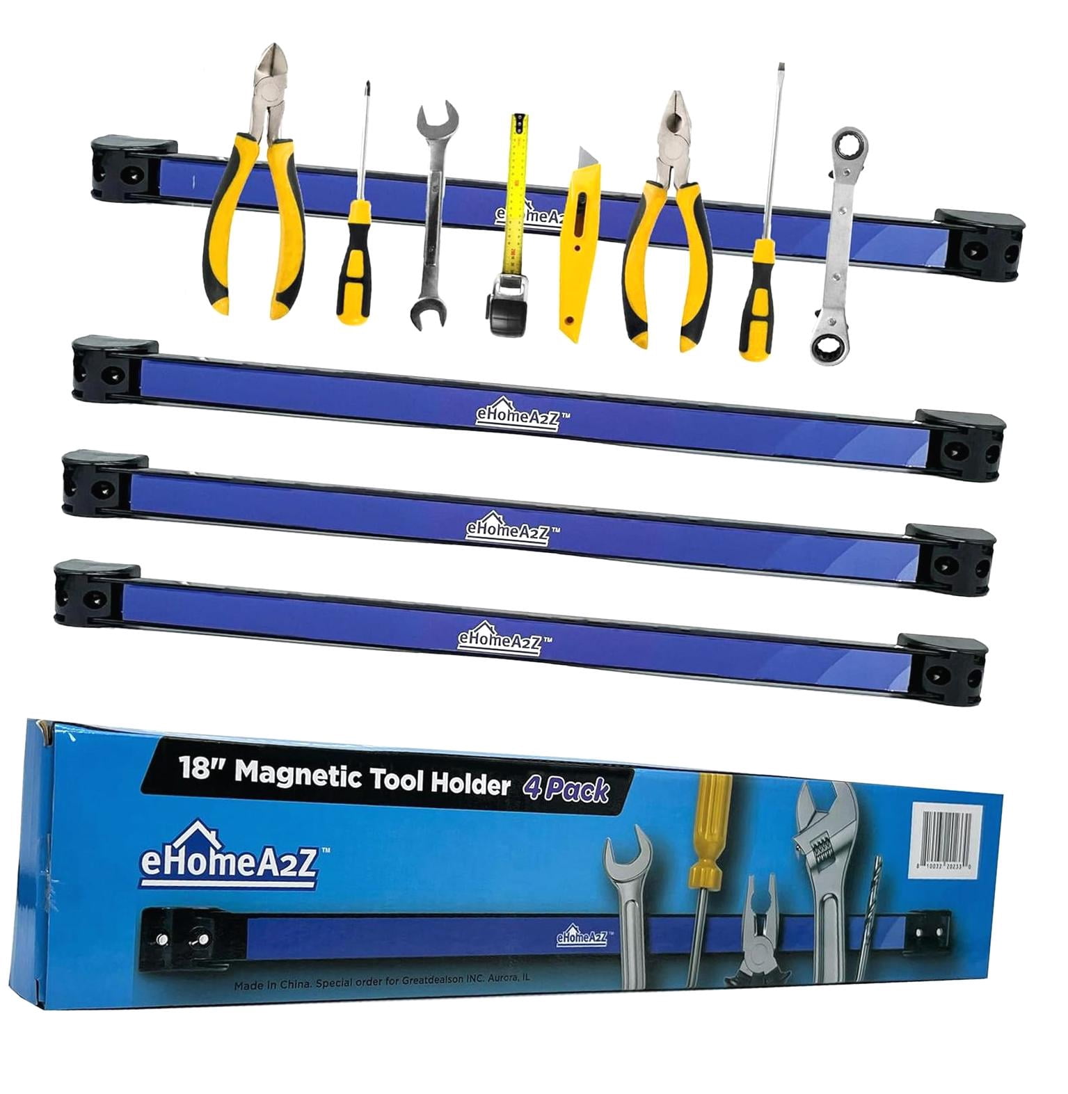 Dreamtimes Magnetic Tool Holder (4 Pack) Heavy-Duty (12 Inch) Rack ...