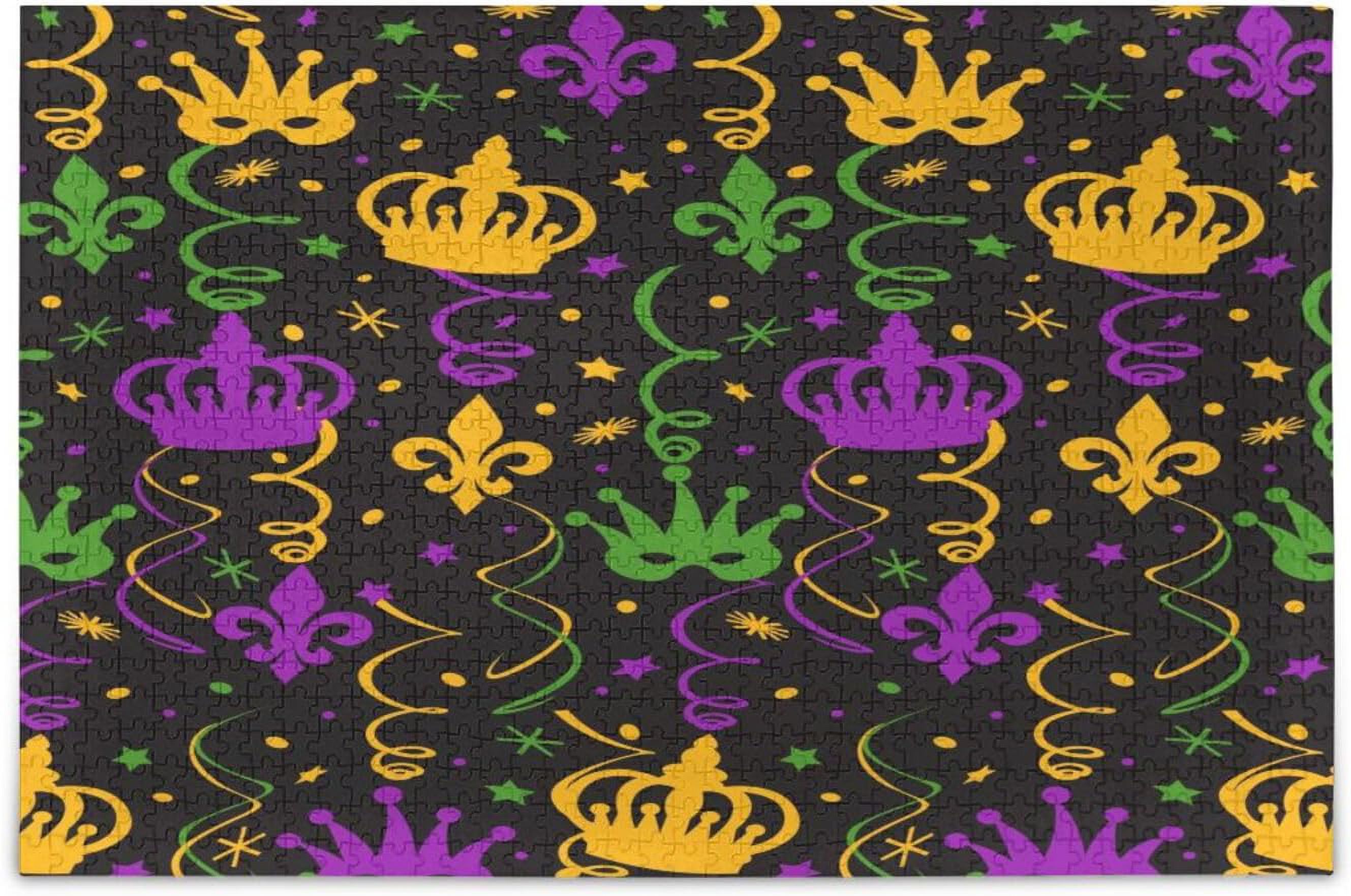 Dreamtimes Mardi Gras Theme Puzzle 1000 Pieces - Wooden Jigsaw Puzzles ...