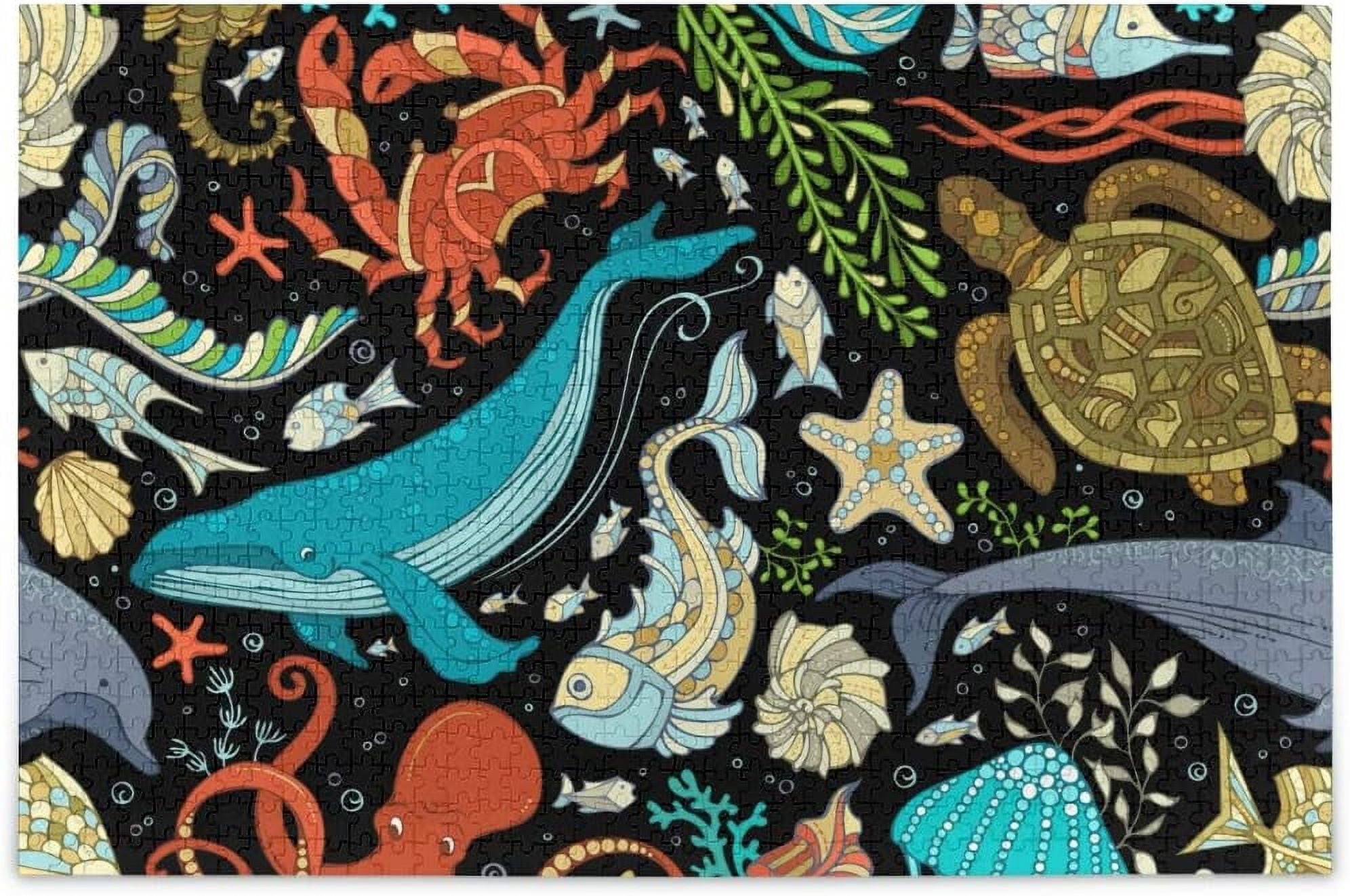 Dreamtimes Marine Sea Life Whale Octopus Turtle Crab Seahorse Jellyfish ...