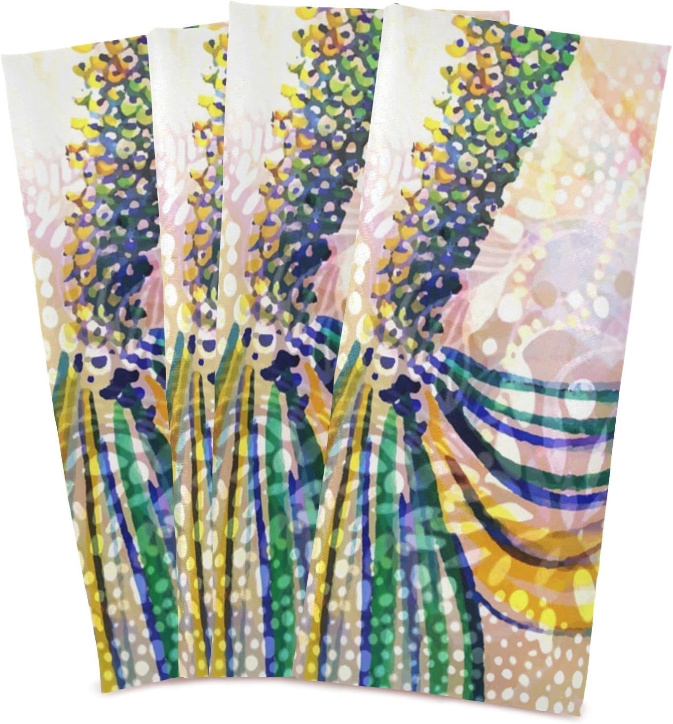 Dreamtimes Mermaid Watercolor Art Style Kitchen Towels Set of 4 ...