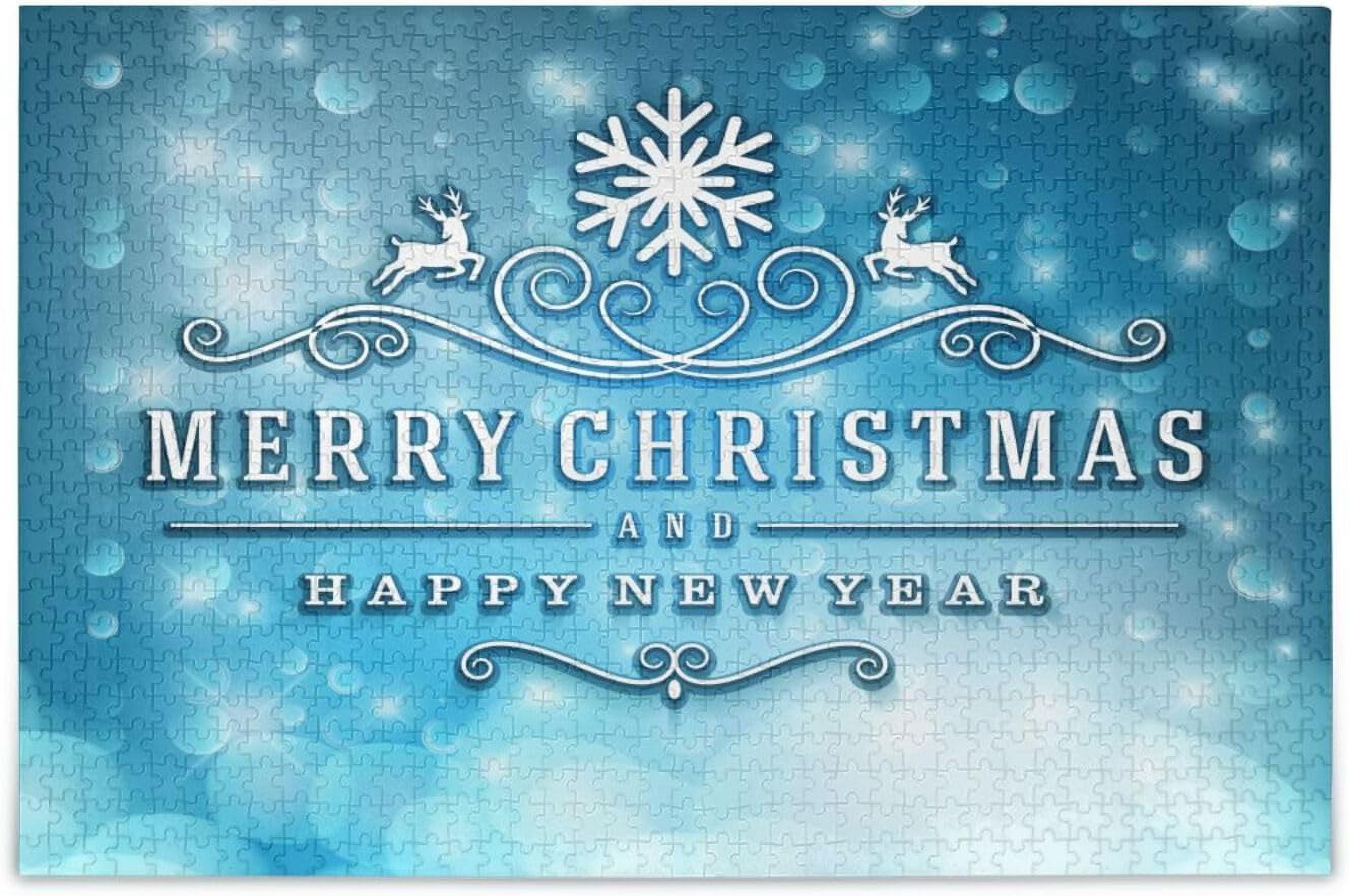 Dreamtimes Merry Christmas Jigsaw Puzzle 1000 Pieces,Wooden Puzzles ...