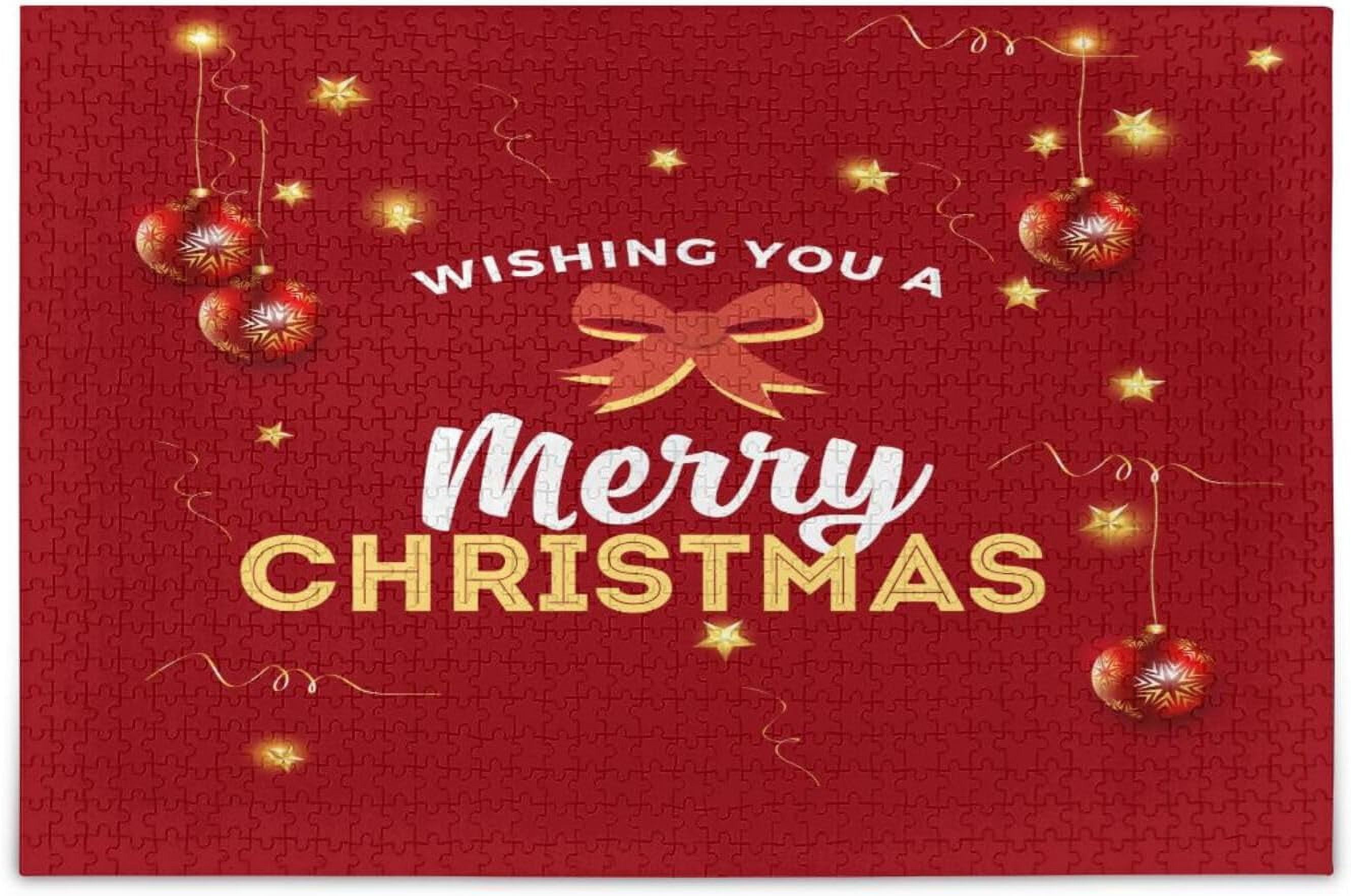 Dreamtimes Merry Christmas Jigsaw Puzzle 1000 Pieces,Wooden Puzzles ...