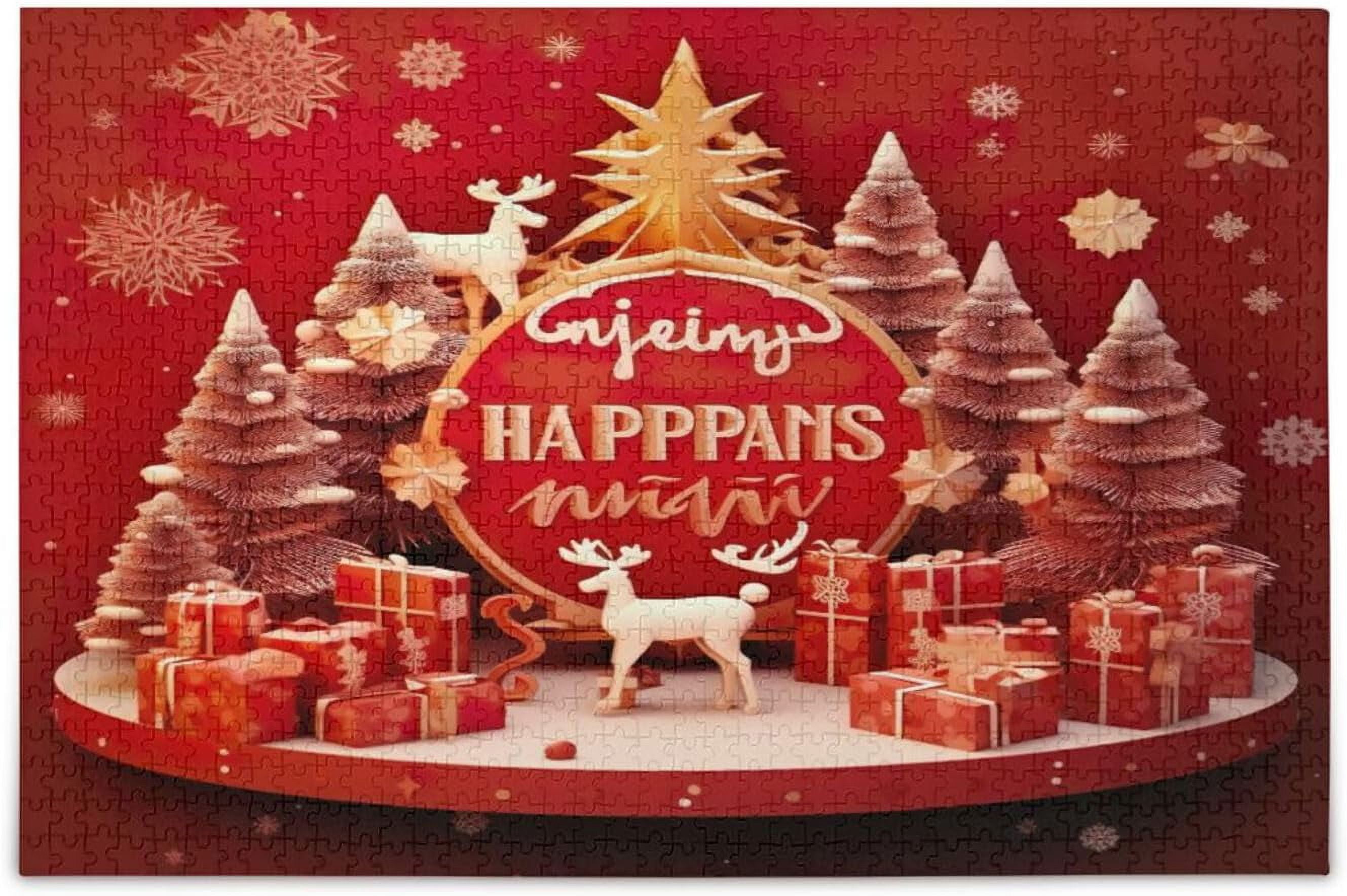 Dreamtimes Merry Christmas Jigsaw Puzzle 500 Pieces,Wooden Puzzles ...