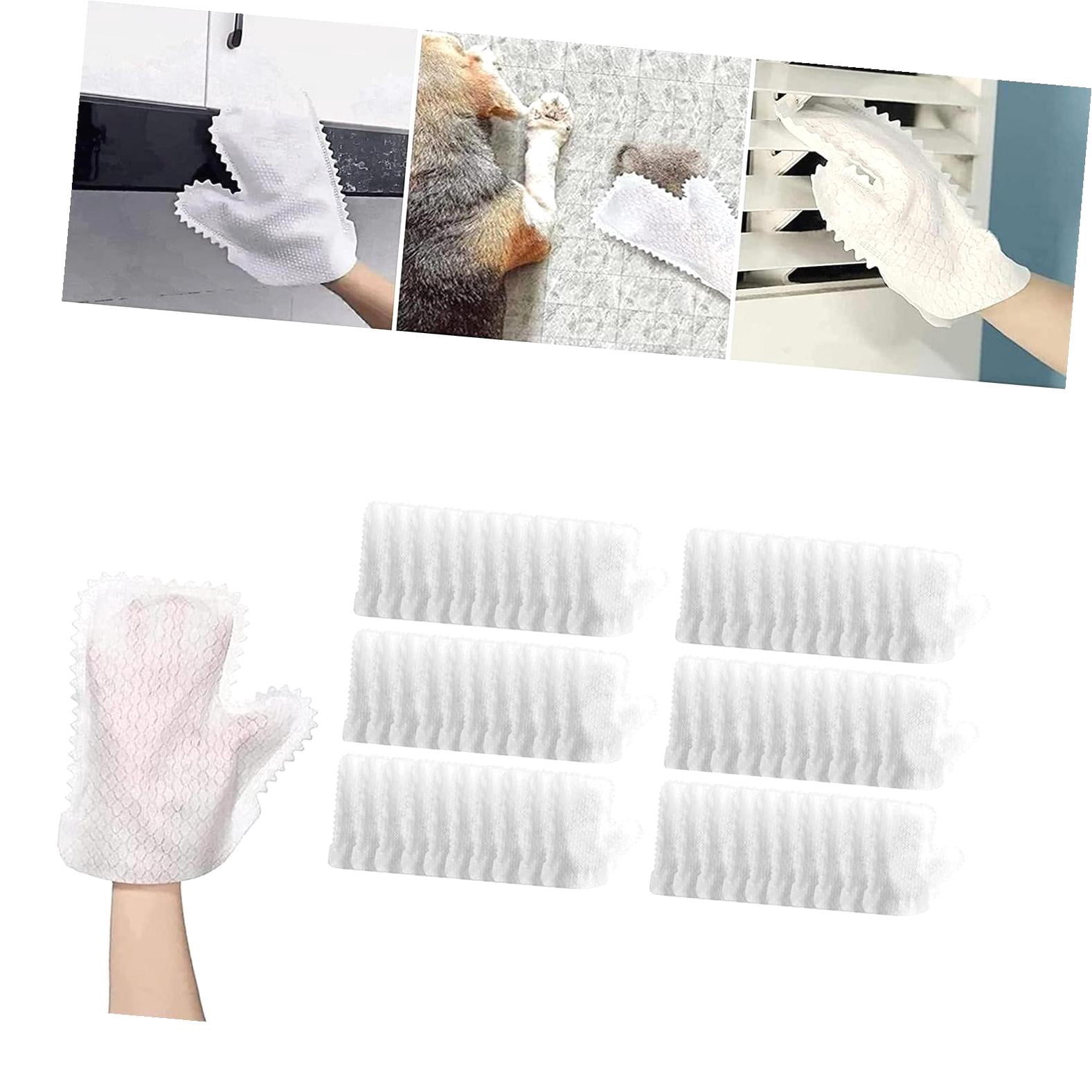 Dreamtimes Microfiber Dust Removal Gloves, Fish Scale Design for Wet ...