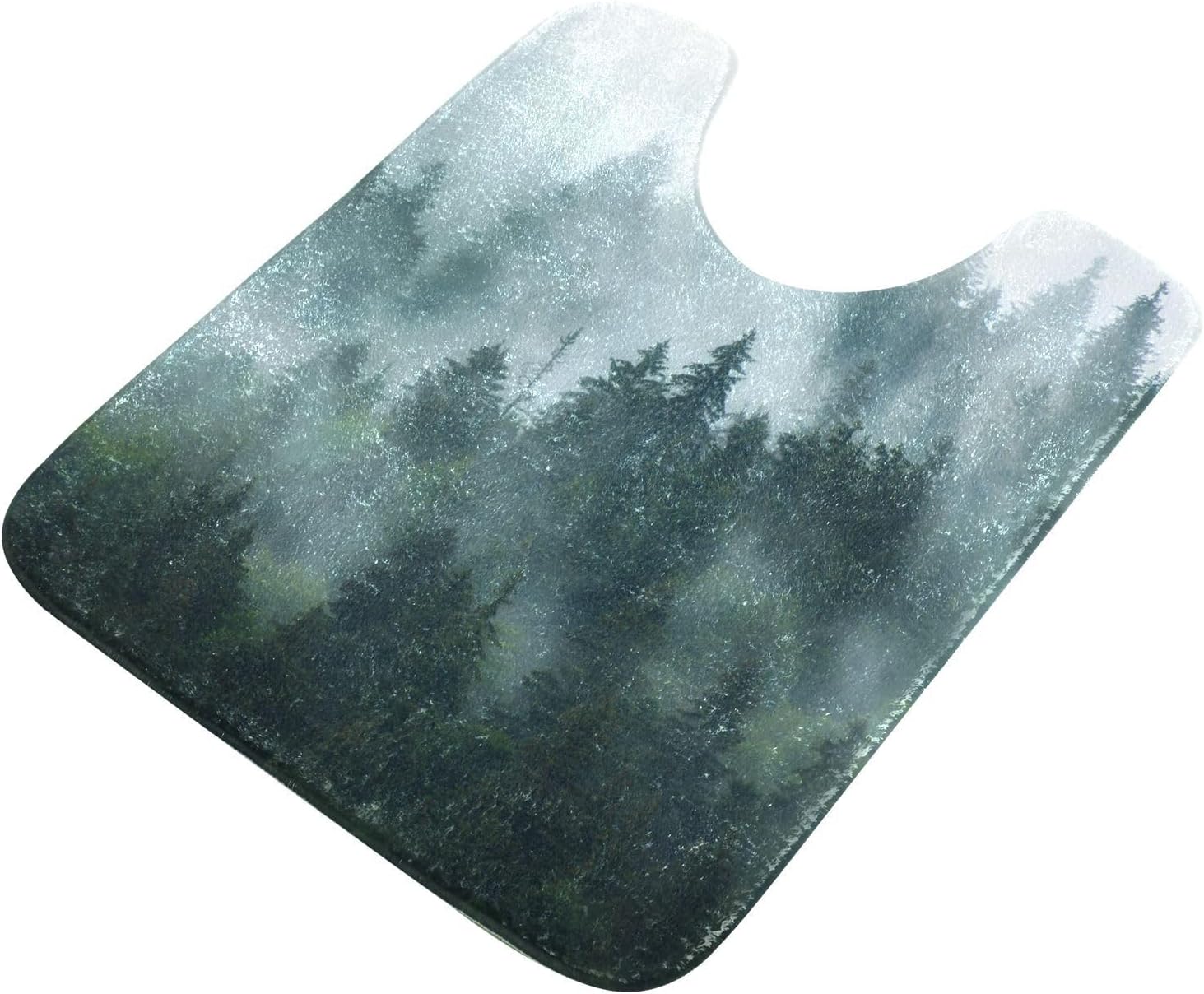 Dreamtimes Misty Forest High Absorbent U-Shaped Contour Toilet Rugs ...