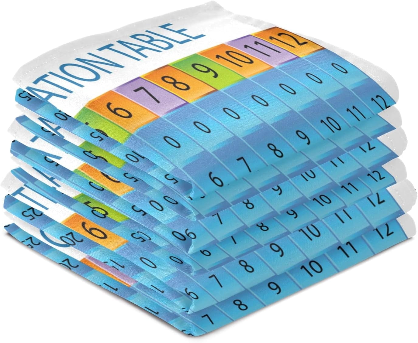 Dreamtimes Multiplication Table Math Blue Kitchen Towels Bar Tea Dish ...